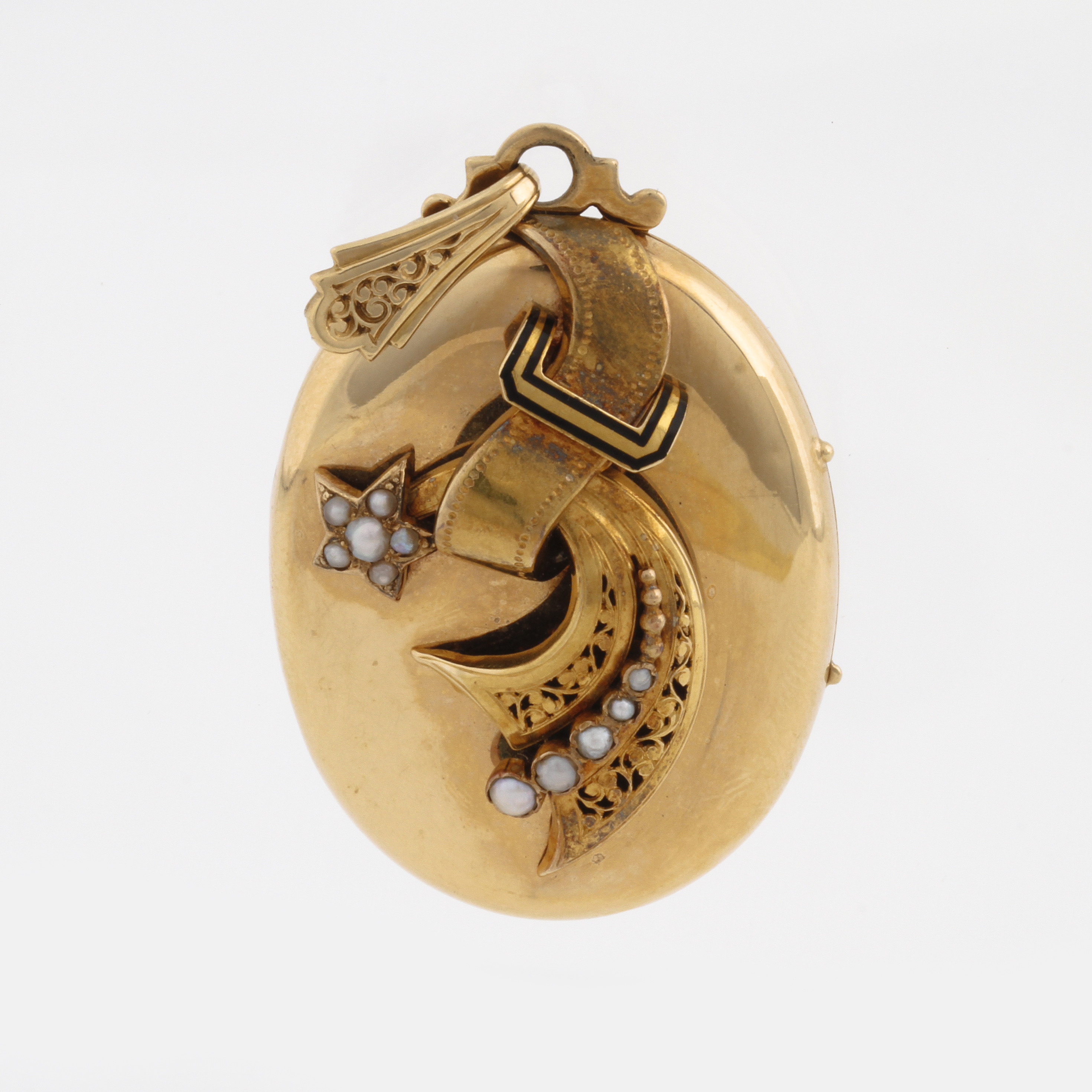 BERLOCK, med orientaliska pärlor, Gustav Dahlgren & Co, Malmö, 1883 ...