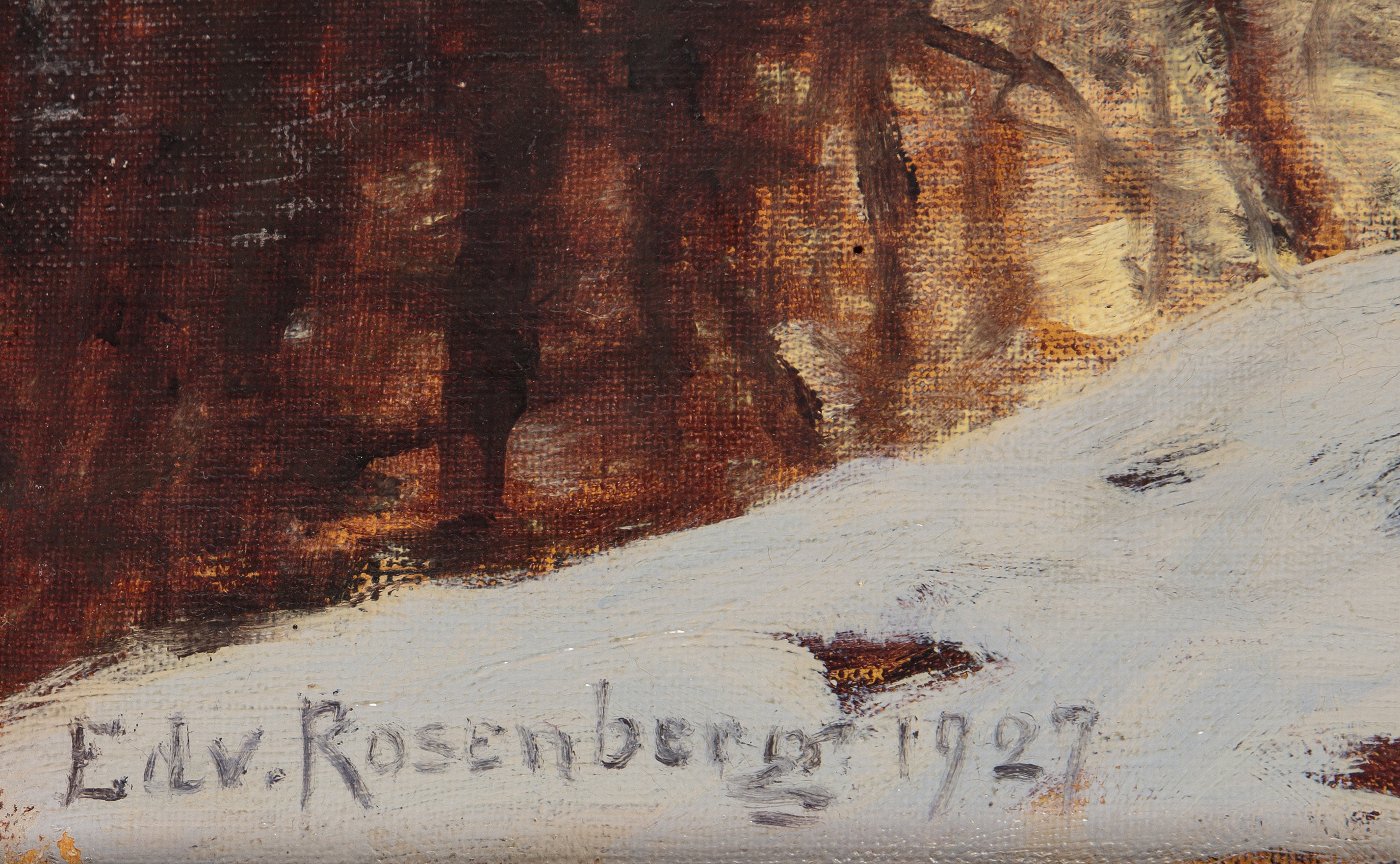 EDVARD ROSENBERG, olja på duk. Signerad och daterad 1927. - Bukowskis