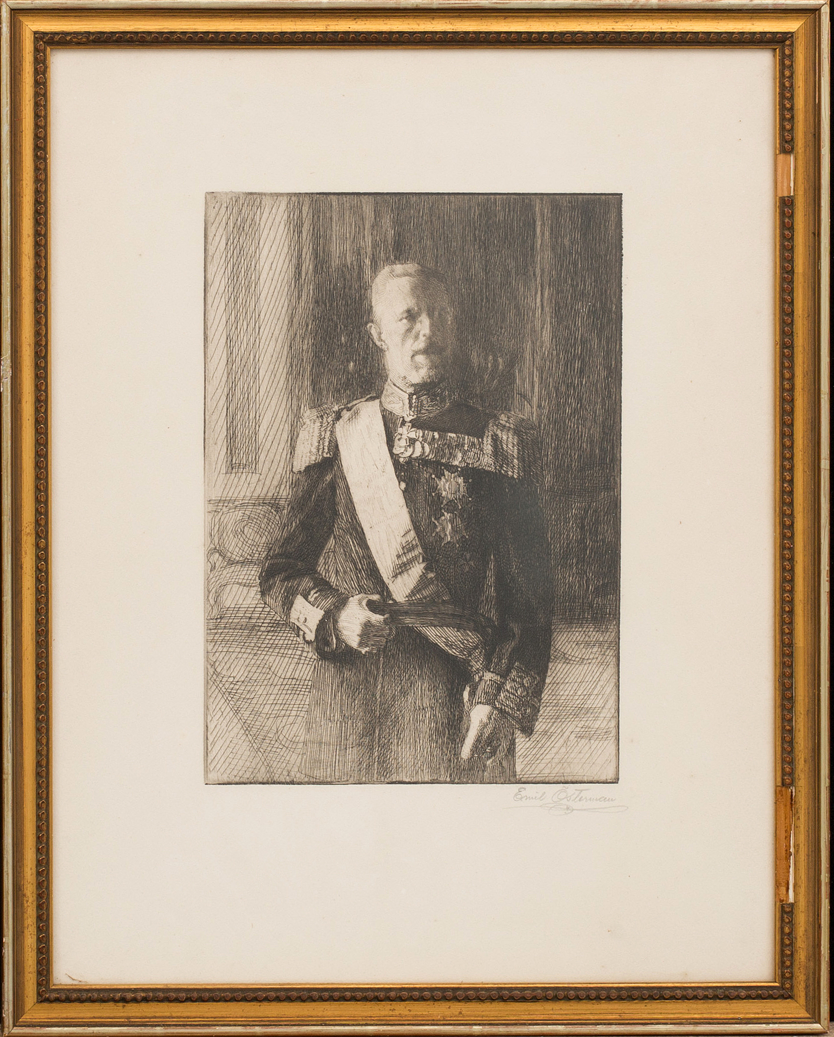 EMIL ÖSTERMAN, etsning. Signerad. - Bukowskis