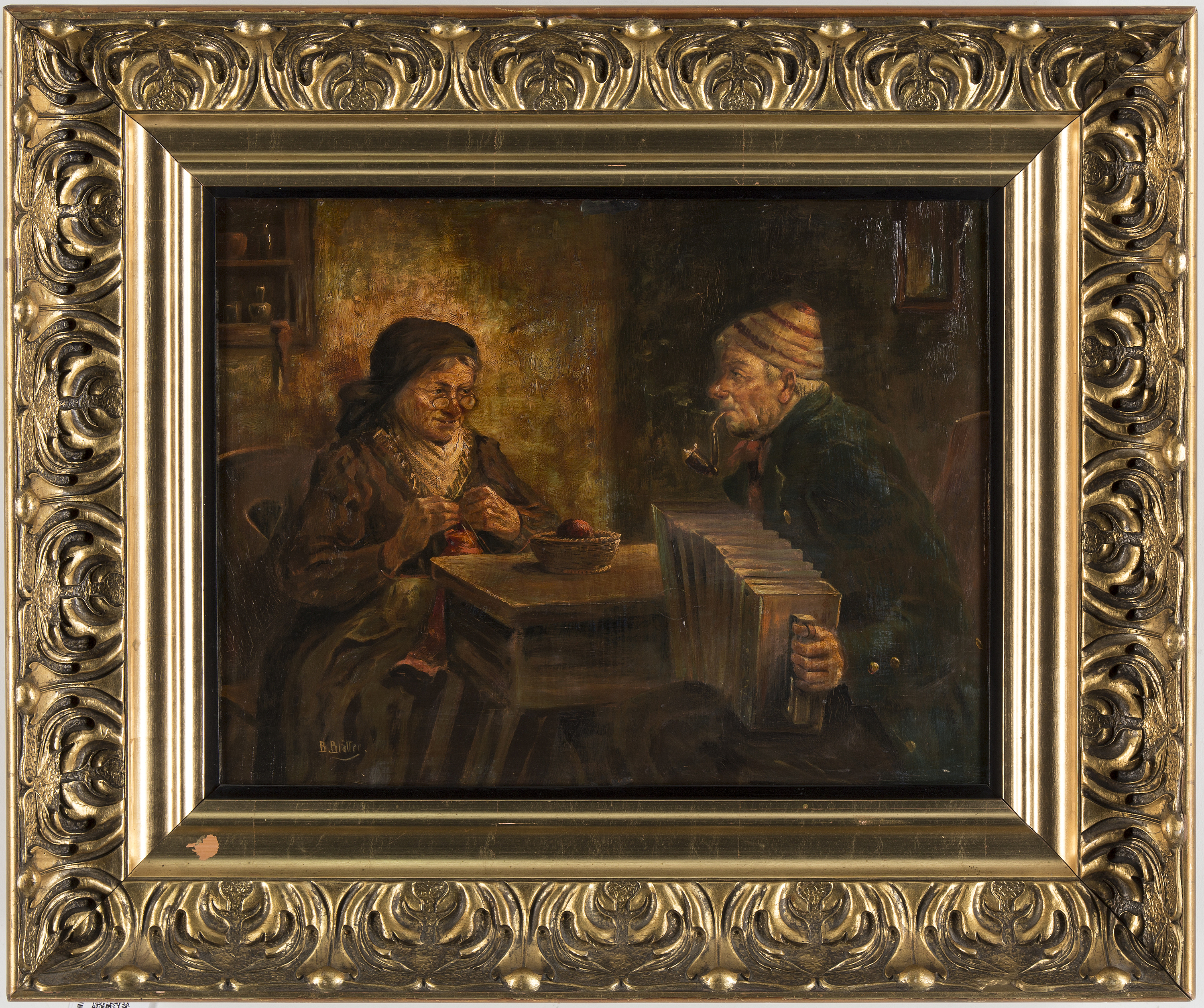 BRUNO BLÄTTER, oil on board, signed B. Blätter. - Bukowskis