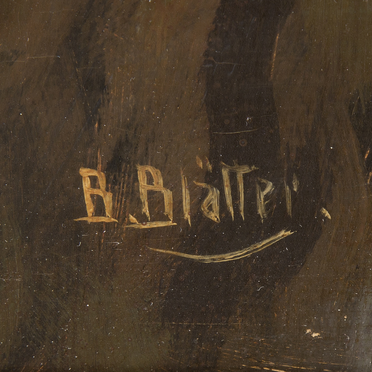 BRUNO BLÄTTER, oil on board, signed B. Blätter. - Bukowskis