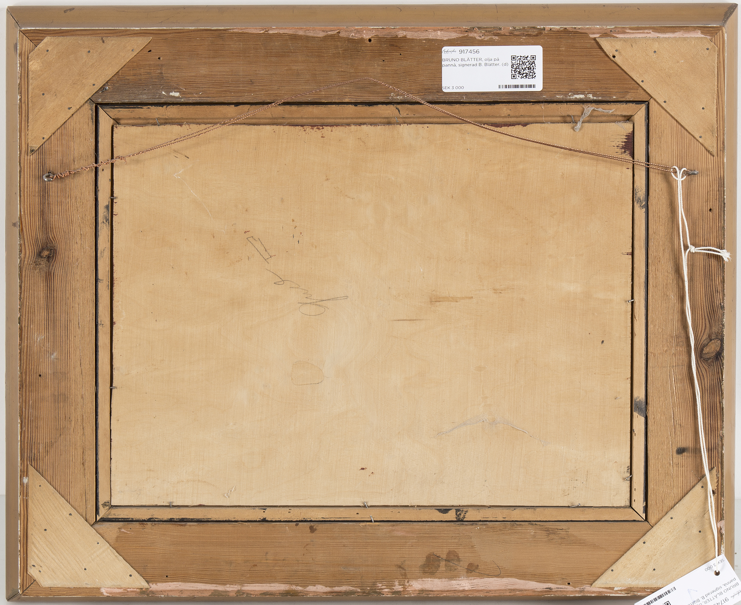 BRUNO BLÄTTER, oil on board, signed B. Blätter. - Bukowskis