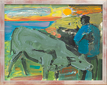 FREDRIK ROHDE, oil on panel, signed and dated- 92. - Bukowskis