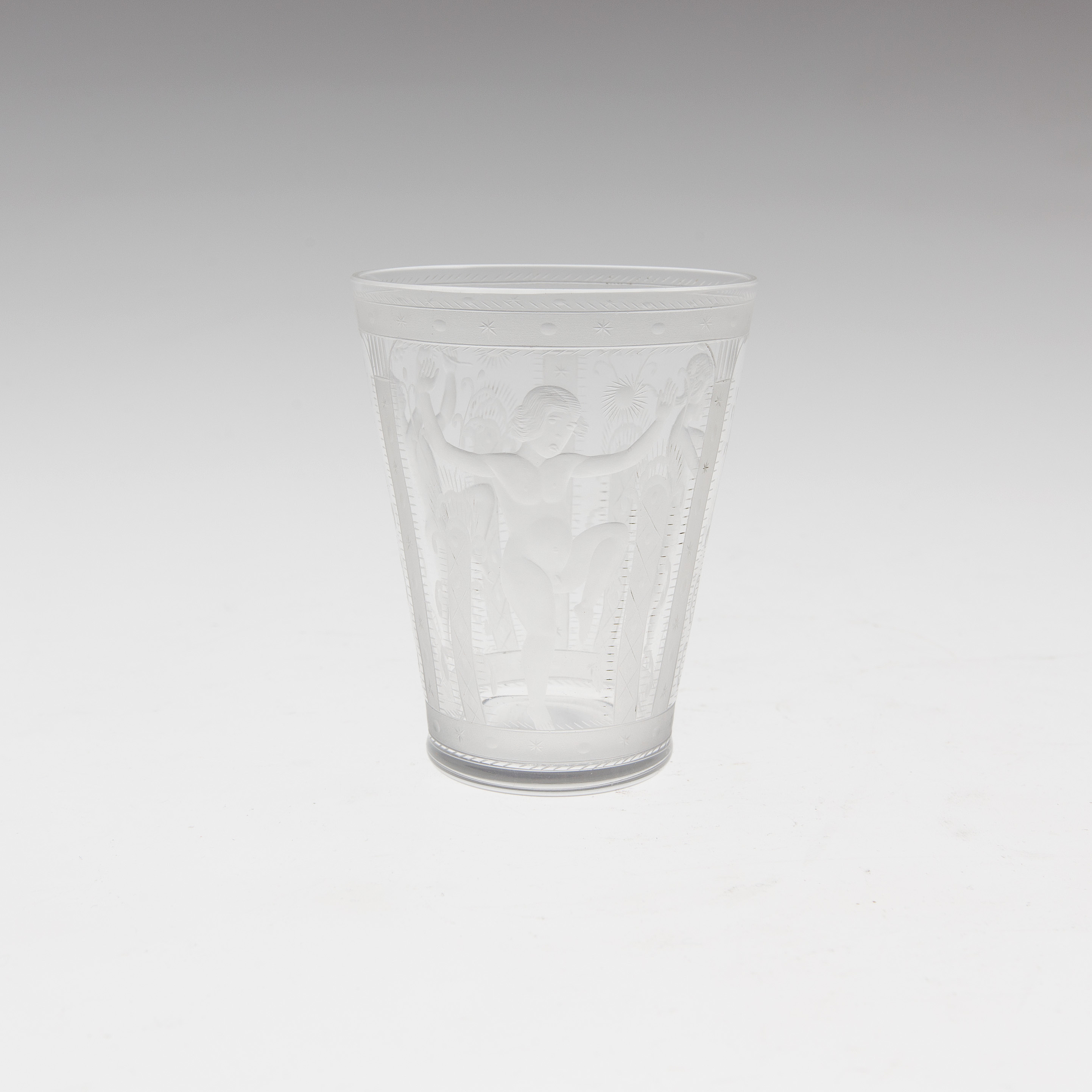 A glass beeker designed by Edward Hald, Orrefors 1927. - Bukowskis