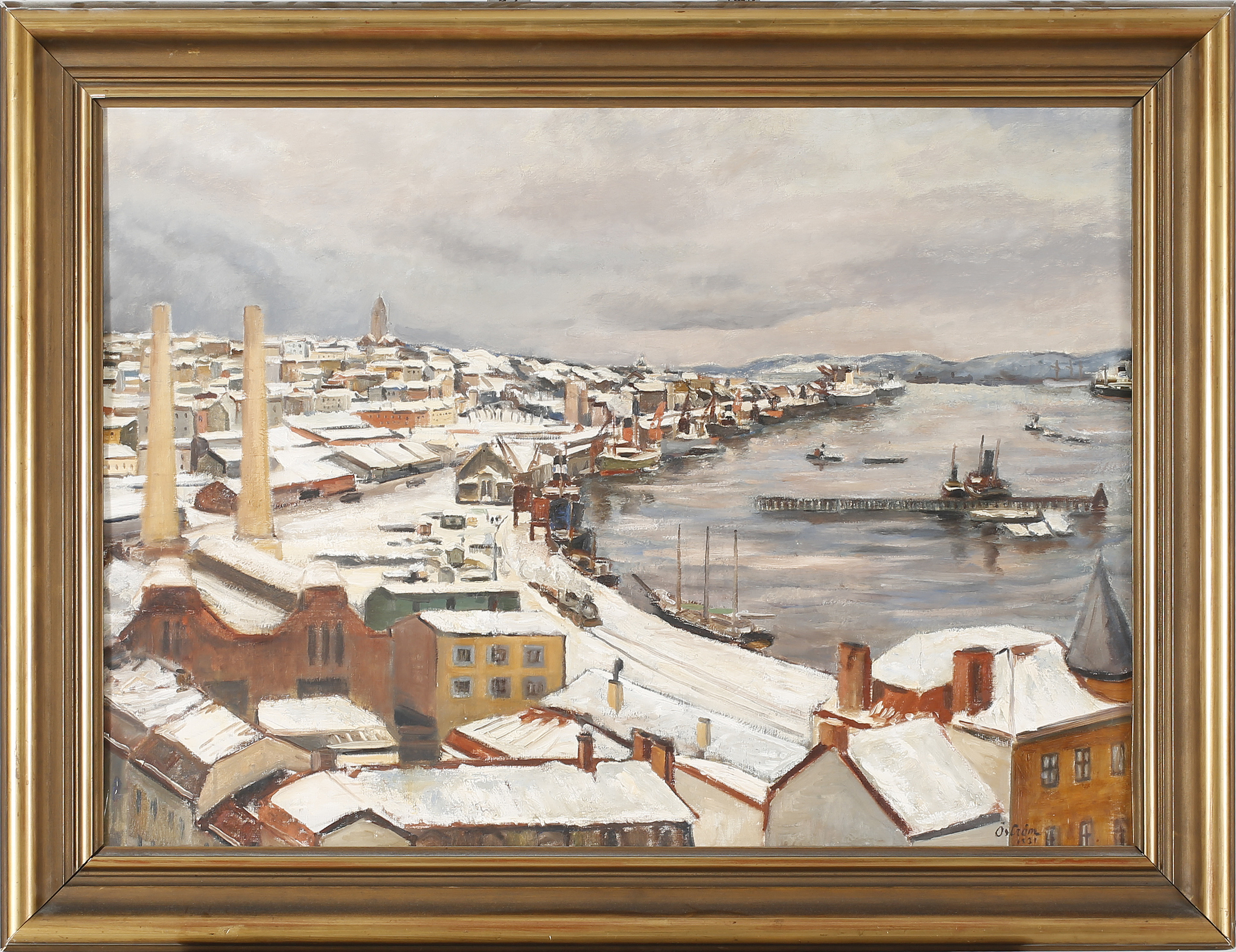 FOLKE ÖSTRÖM, oil on canvas, signed and dated 1931. - Bukowskis