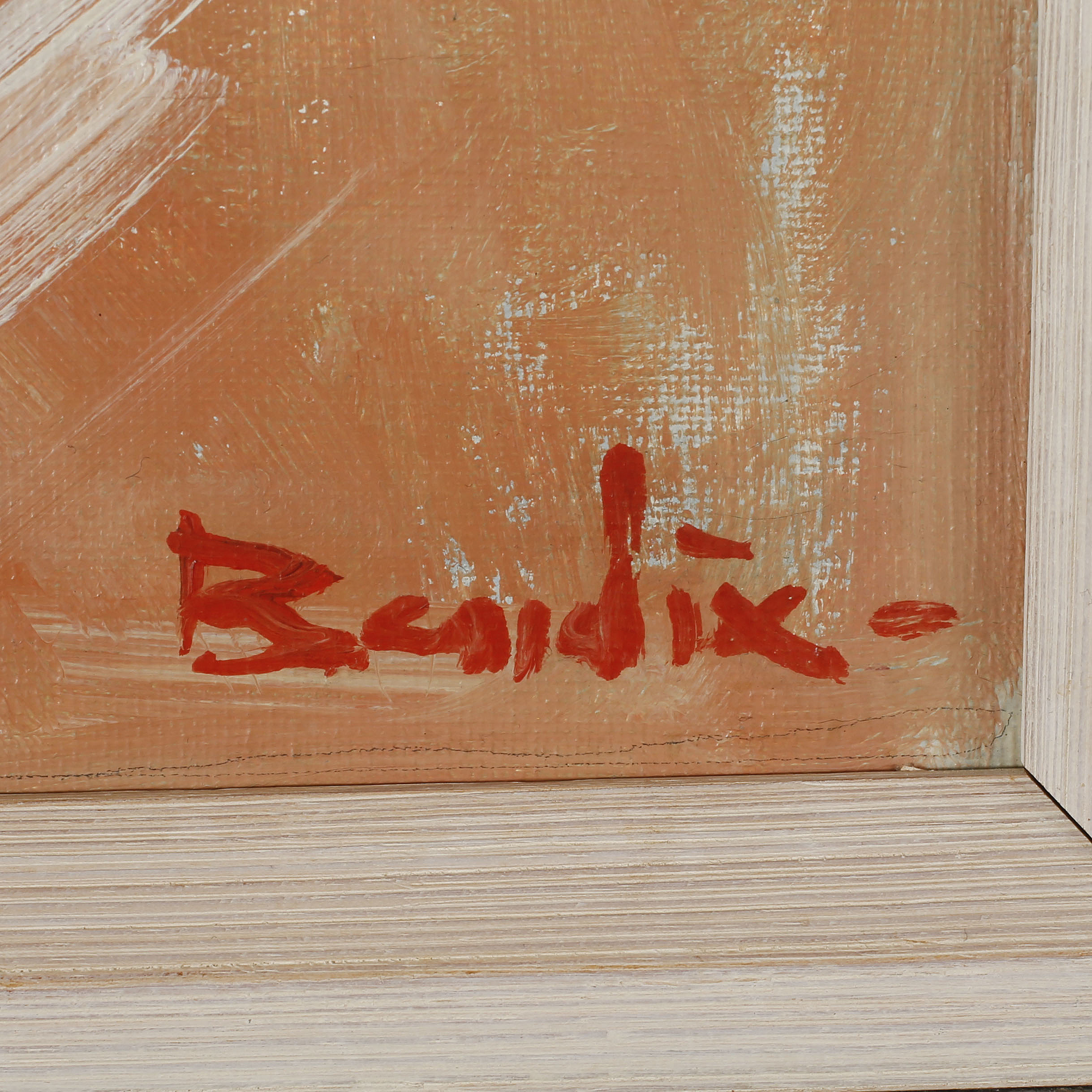 HANS BENDIX, oil on canvas, signed. - Bukowskis