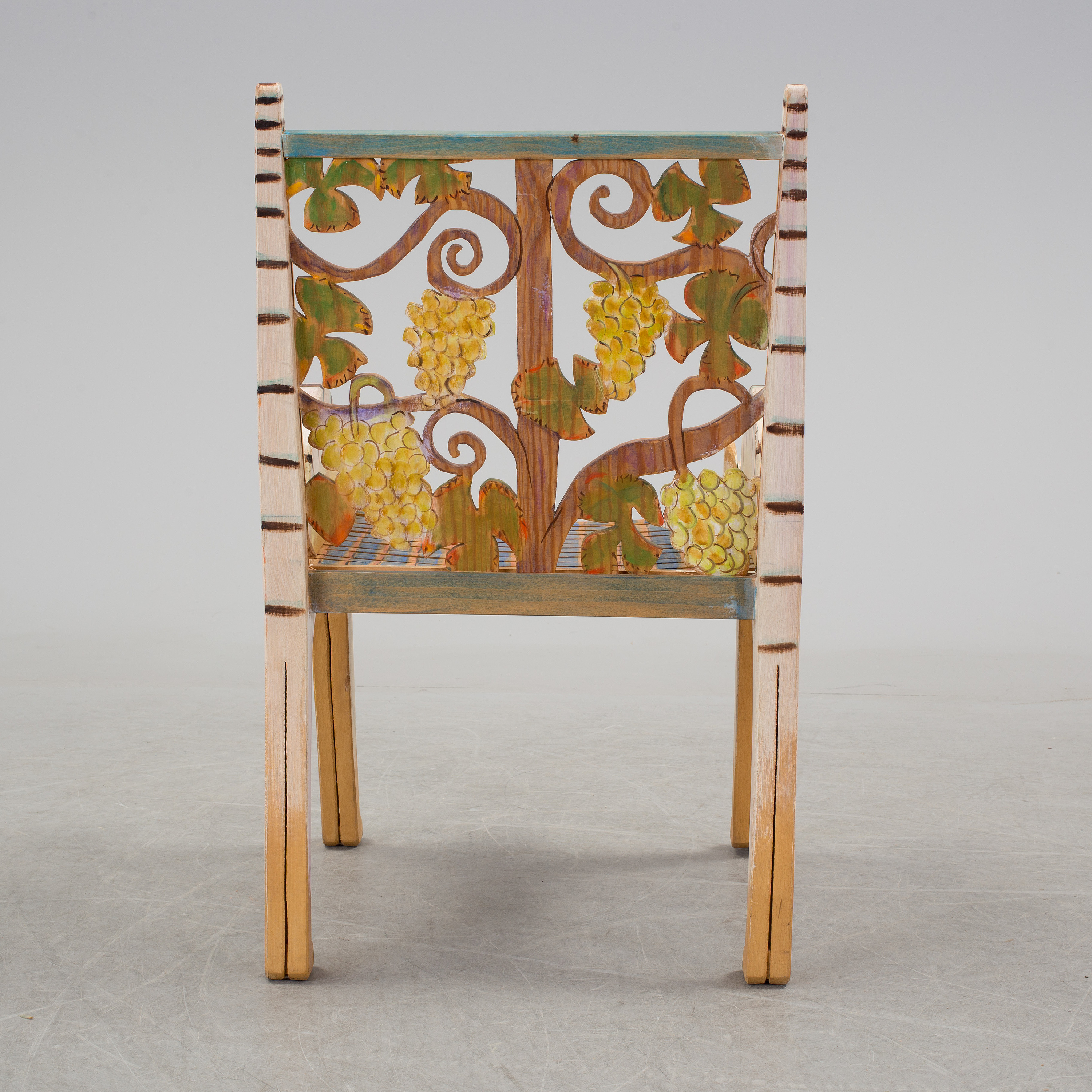 A chair by Gérard Rigot, France, signed and dated -92. - Bukowskis