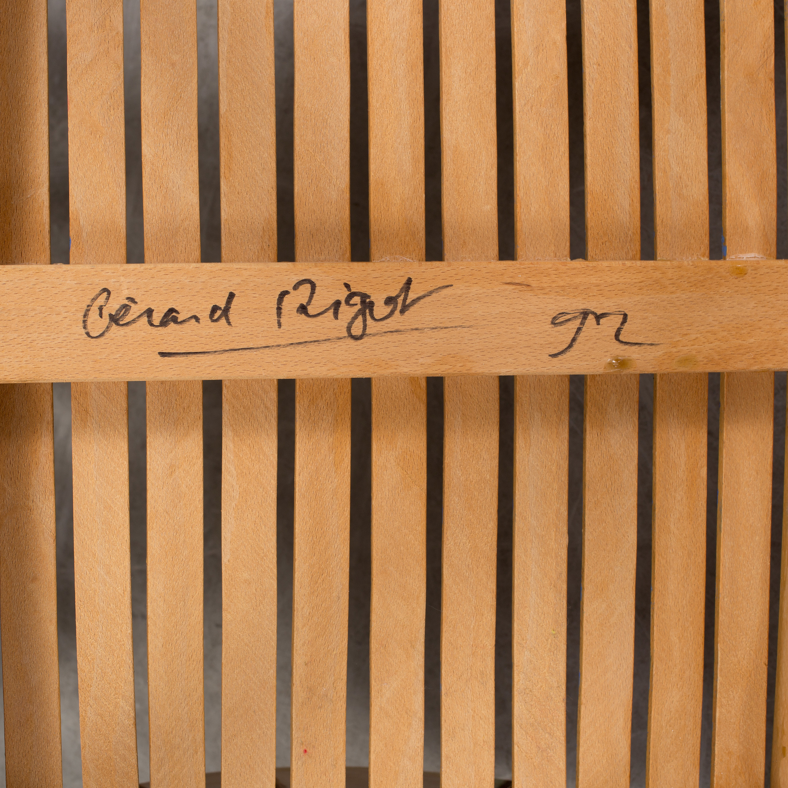 GÉRARD RIGOT, stol, Frankrike, signerad och daterad -92. - Bukowskis