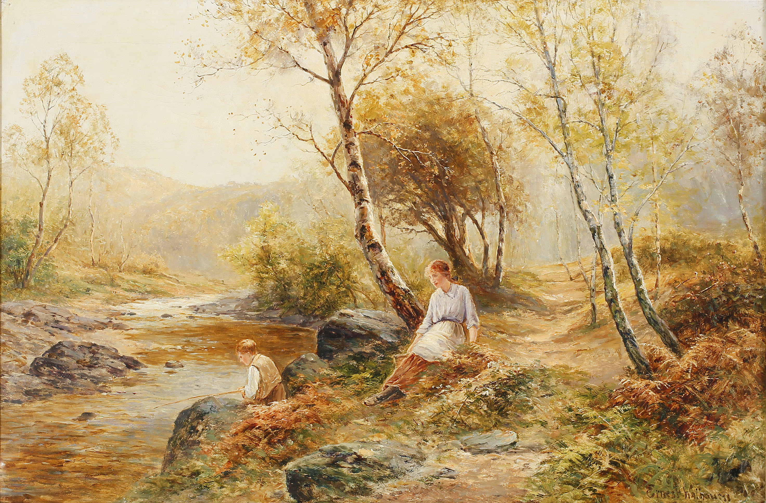 ERNEST WALBOURN, oil on canvas, signed. - Bukowskis