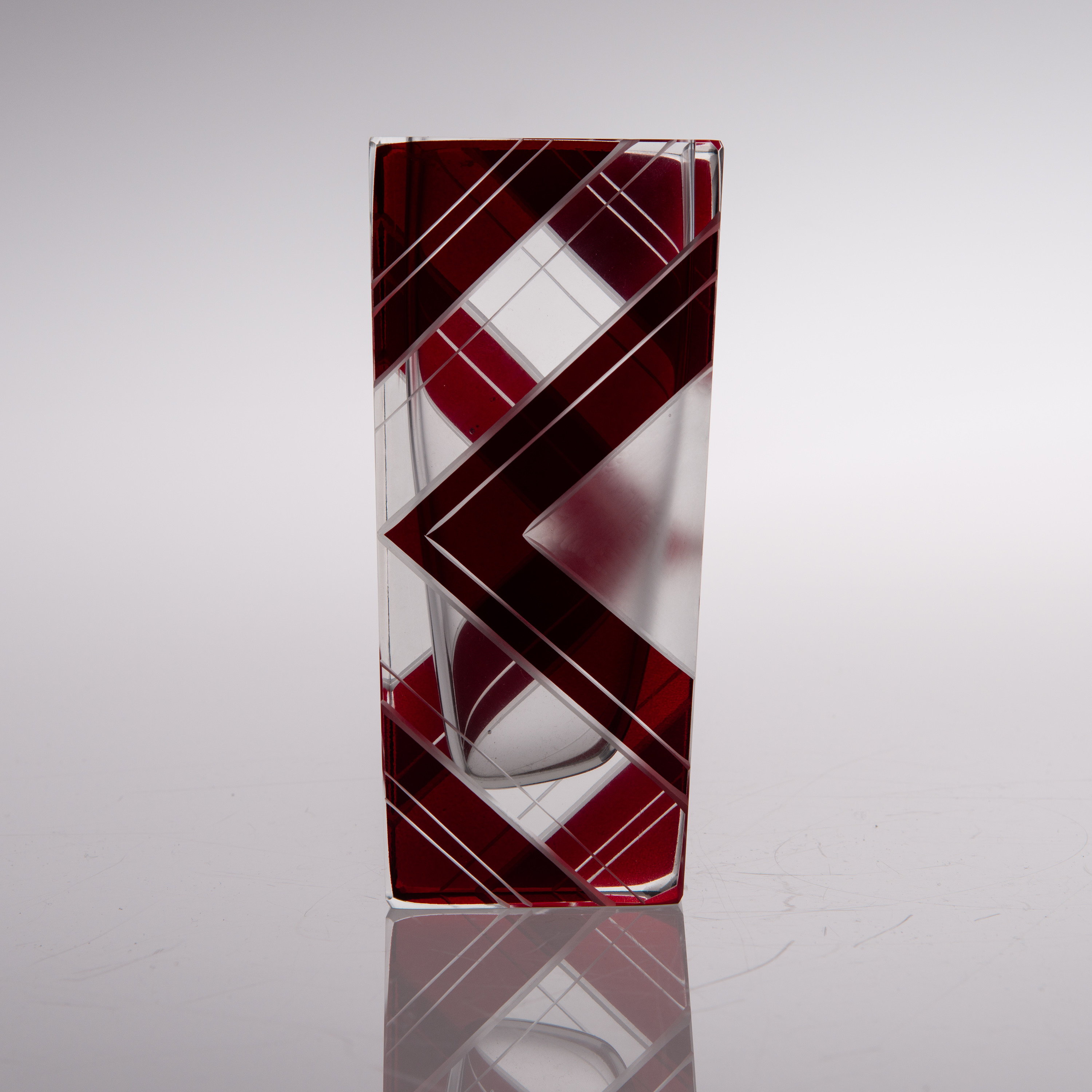 Attributed to KARL PALDA, glass vase, first half of the 20th century ...