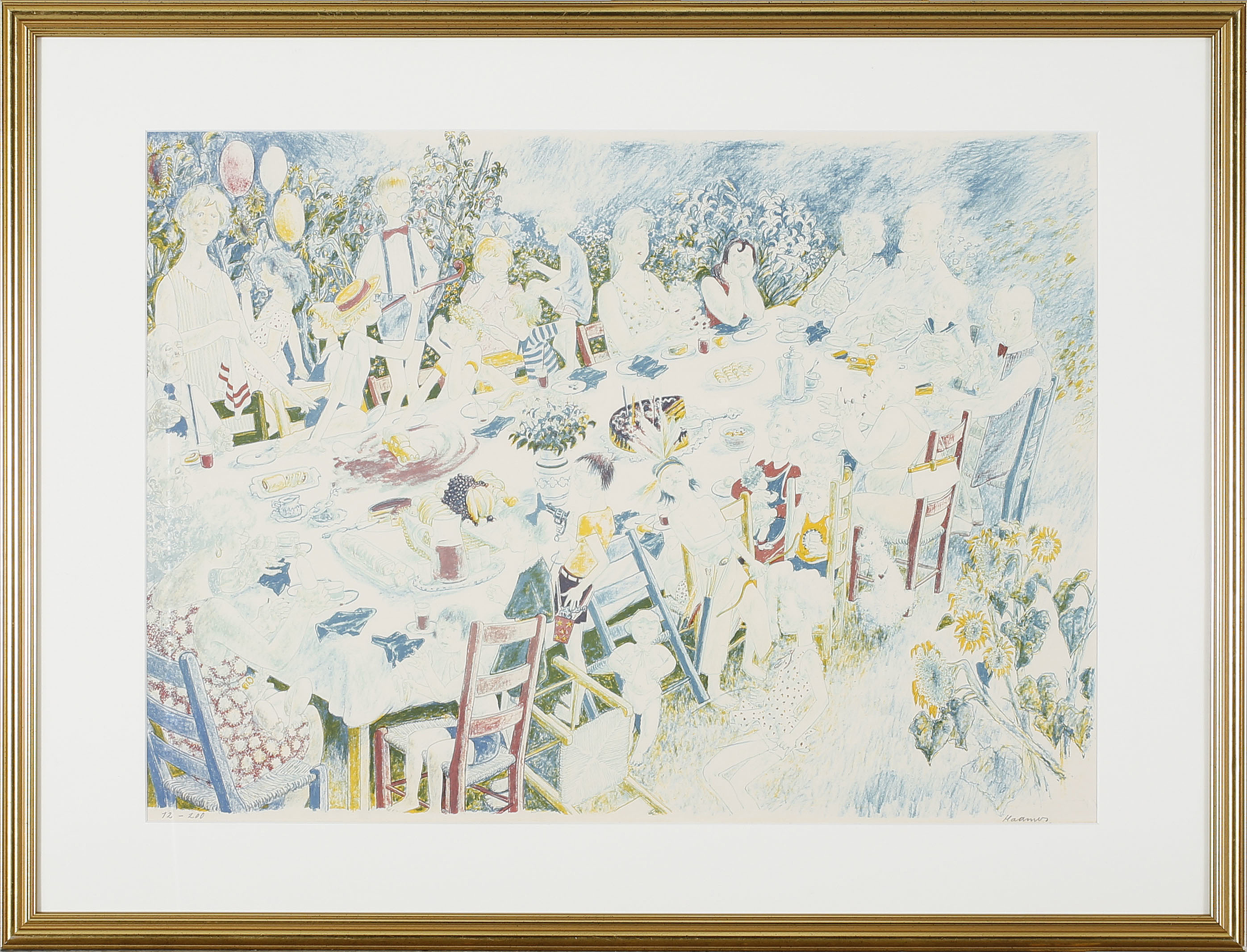 EERIK HAAMER, a litograph in color, signed and numbered 12/200. - Bukowskis