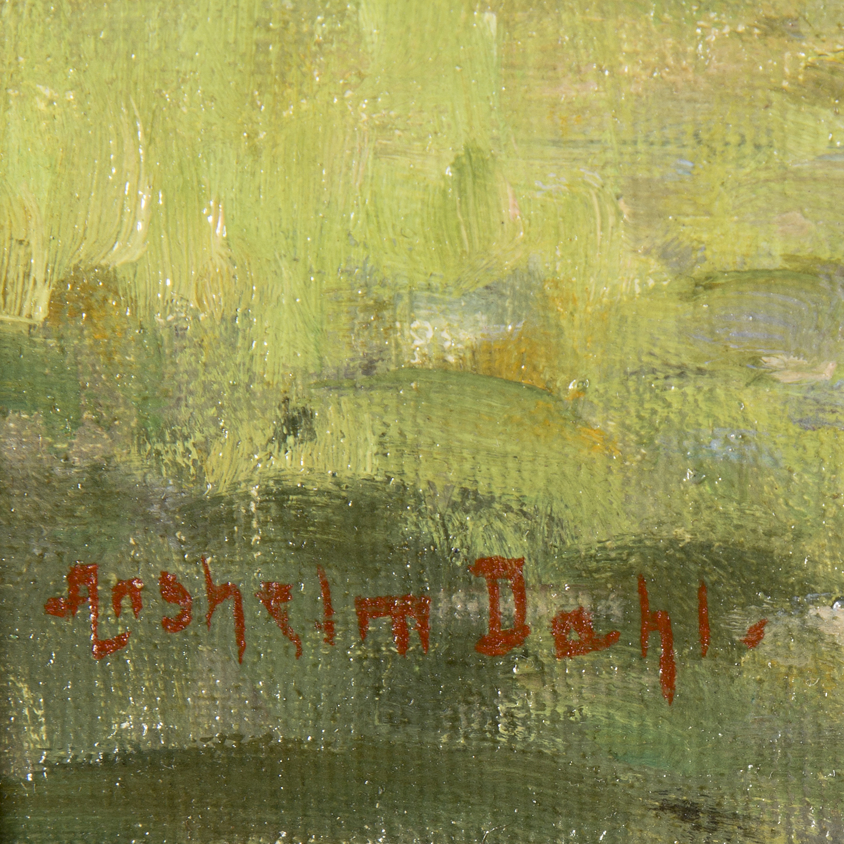 ANSHELM DAHL, oil on canvas, signed. - Bukowskis