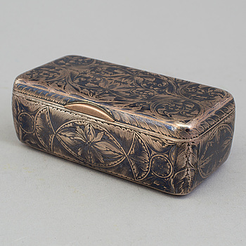 SNUSDOSA, silver, Ryssland, 1838. - Bukowskis