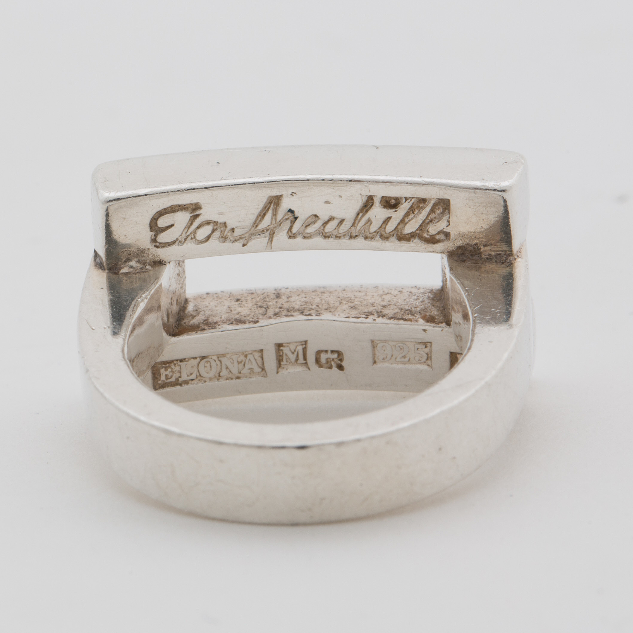 ELON ARENHILL, ring, sterlingsilver, Malmö 1987. - Bukowskis