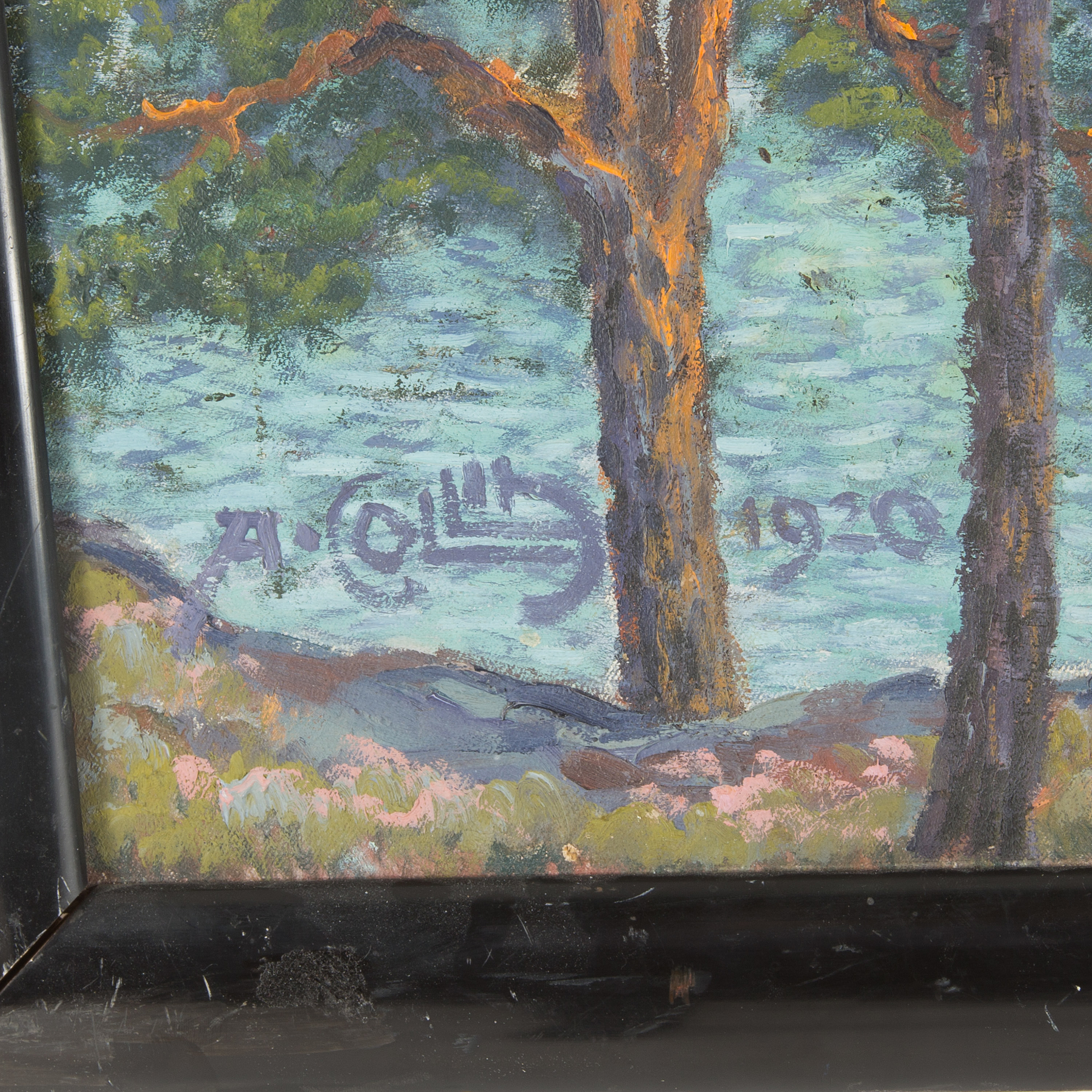 ALFRED COLLIN, oil on canvas, signed and dated 1922. - Bukowskis