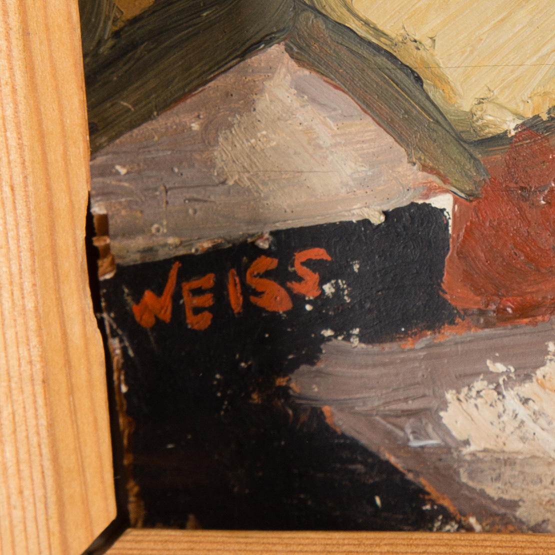 Peter Weiss, an oil on board. Signed. - Bukowskis