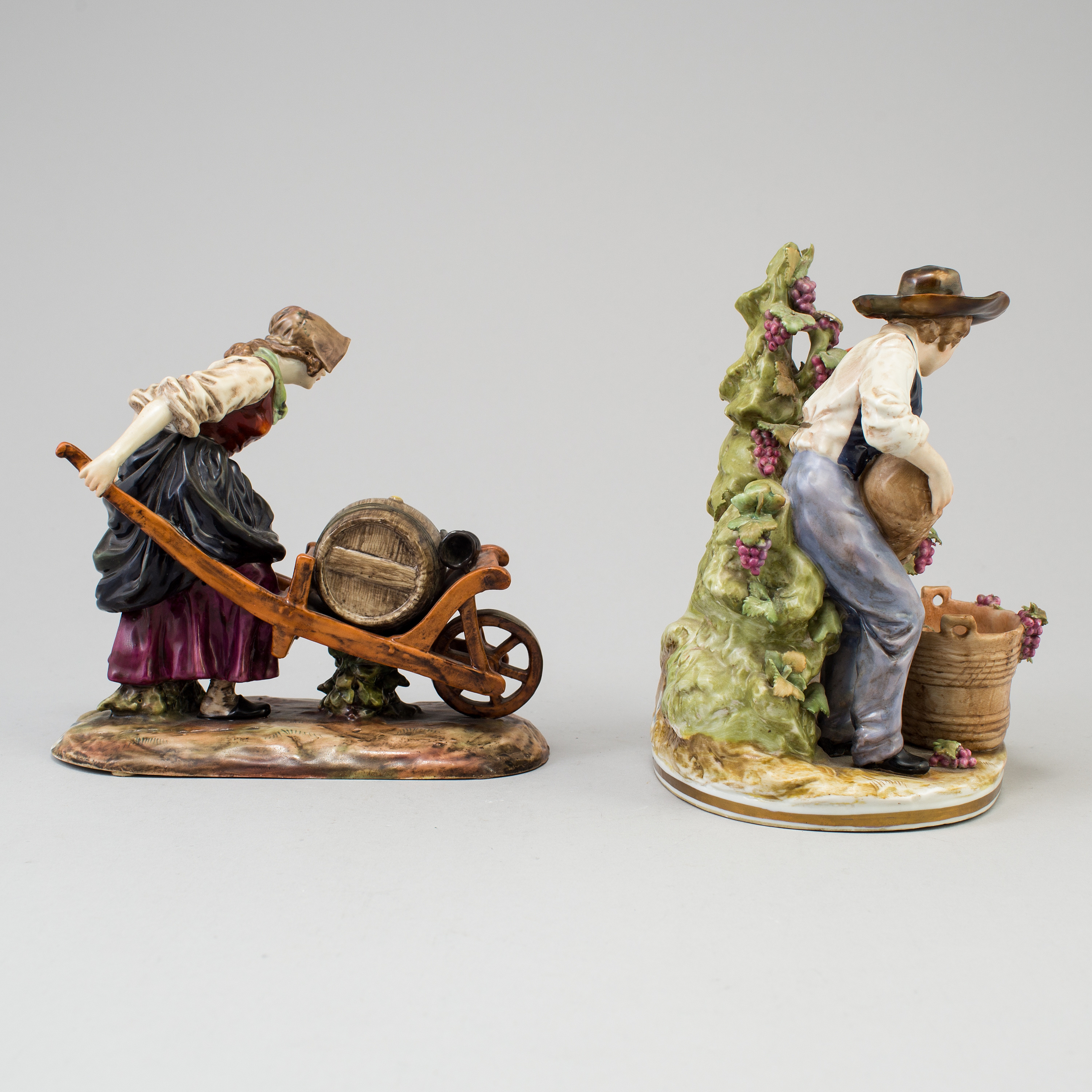 Two Italian porcelain figurines, from the first half of the 20th ...