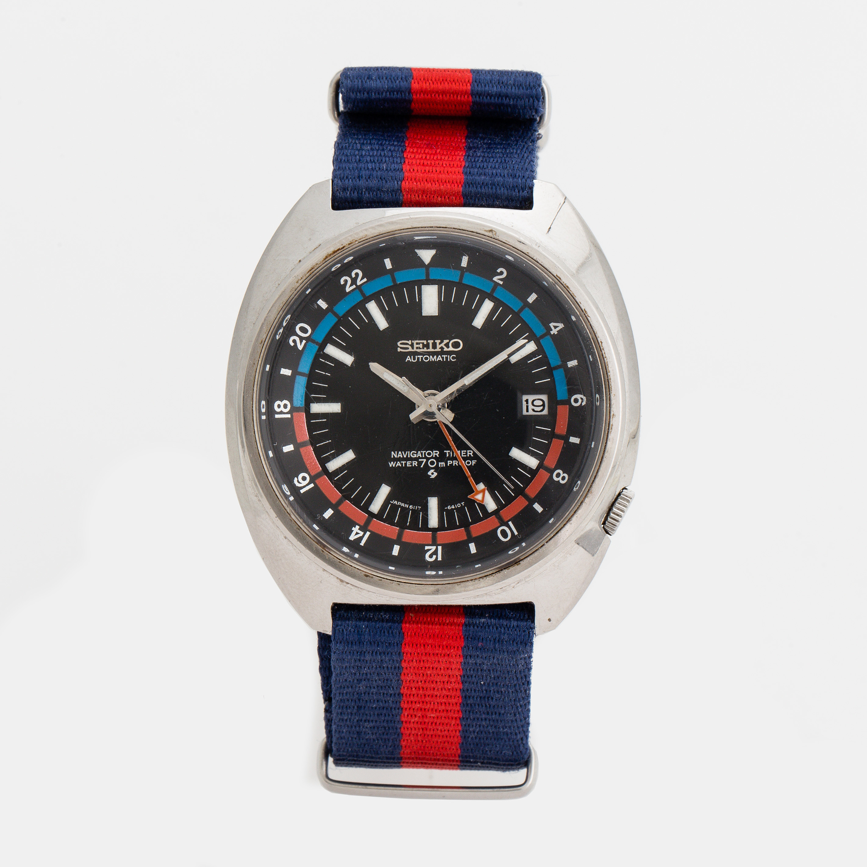 SEIKO, Navigator Timer, armbandsur, 41,5 mm, - Bukowskis