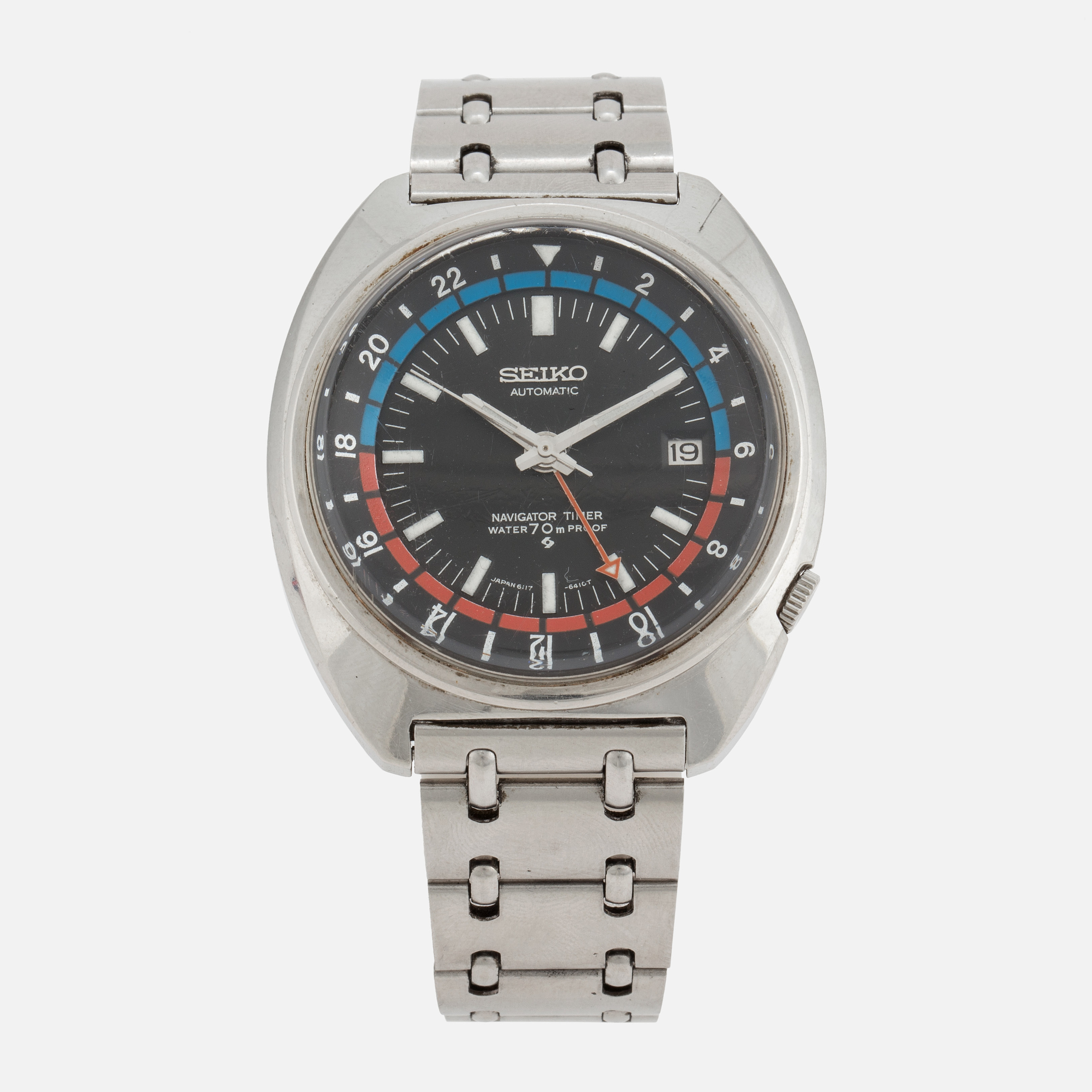 SEIKO, Navigator Timer, armbandsur, 41,5 mm, - Bukowskis