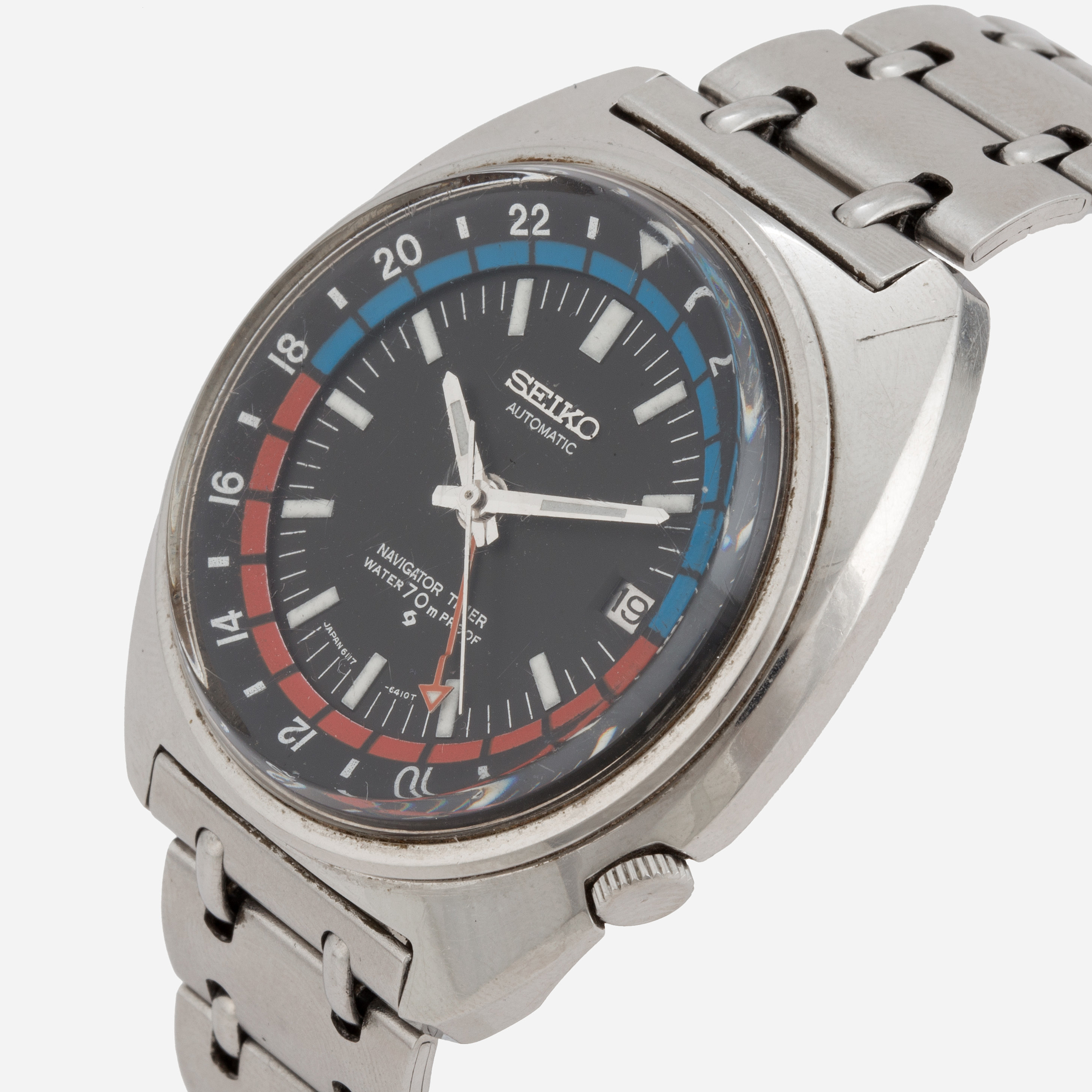 SEIKO, Navigator Timer, armbandsur, 41,5 mm, - Bukowskis