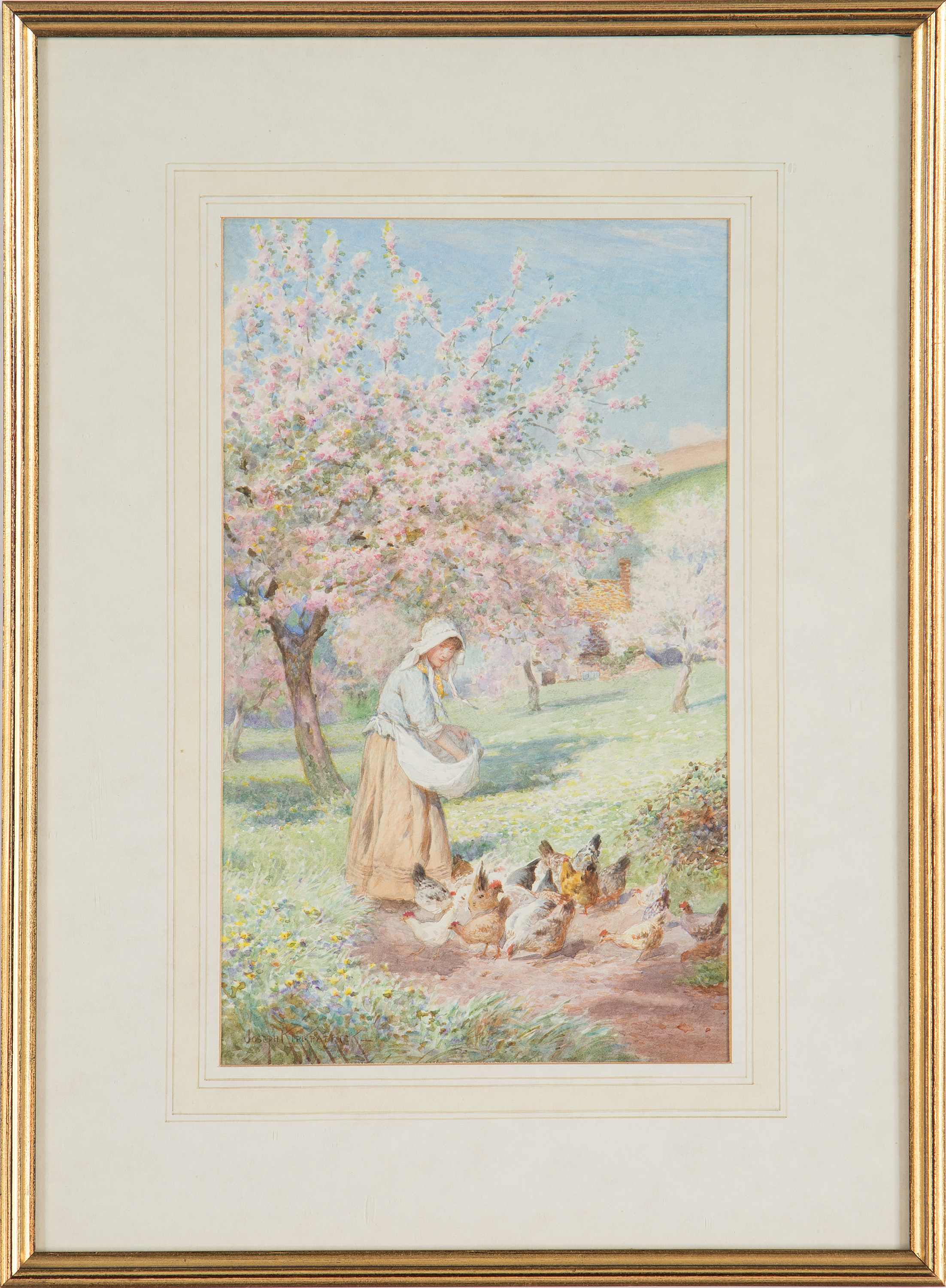 A watercolor by JOSEPH KIRKPATRICK, sined. - Bukowskis