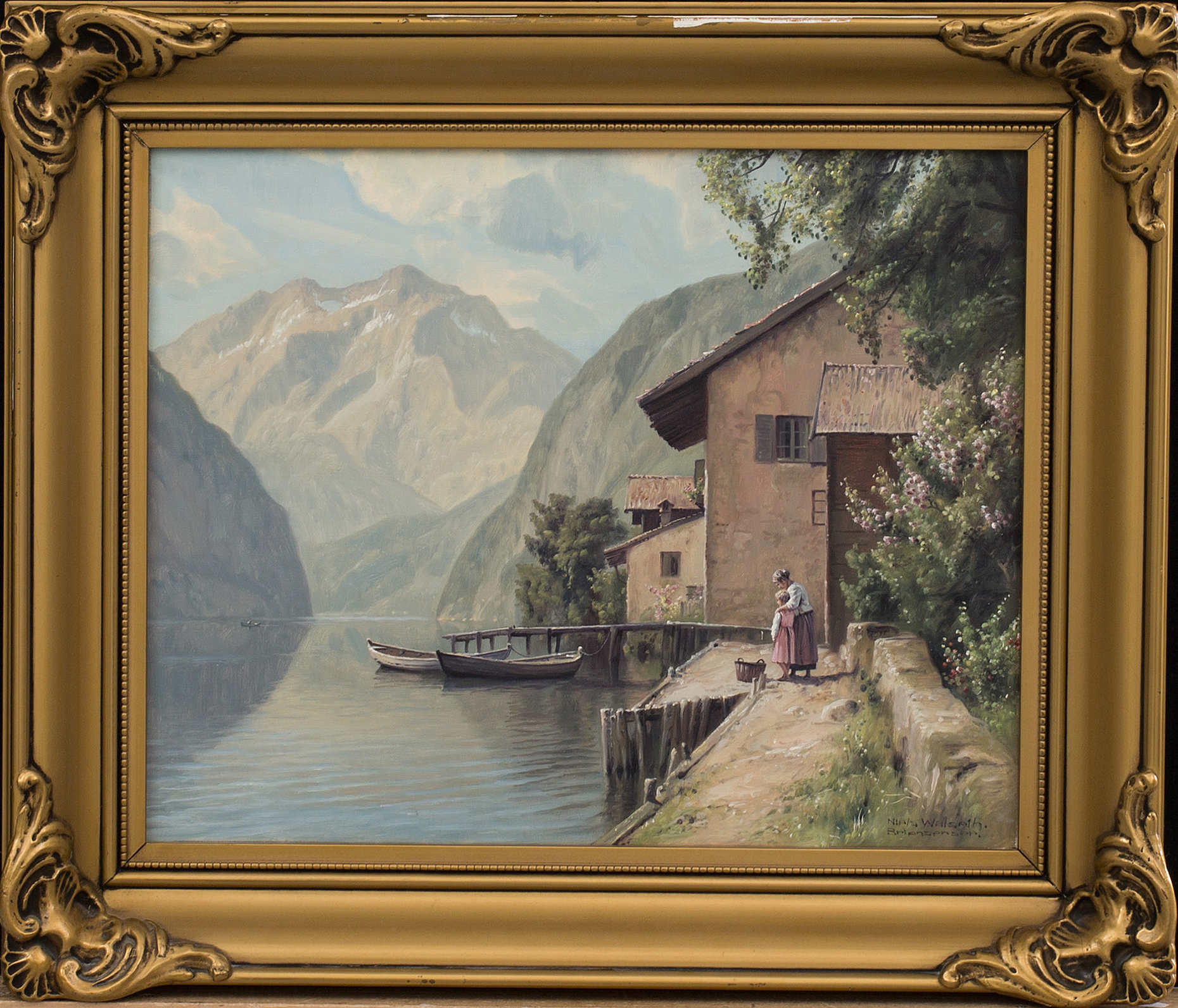NIELS WALSETH, oil on canvas, signed. - Bukowskis