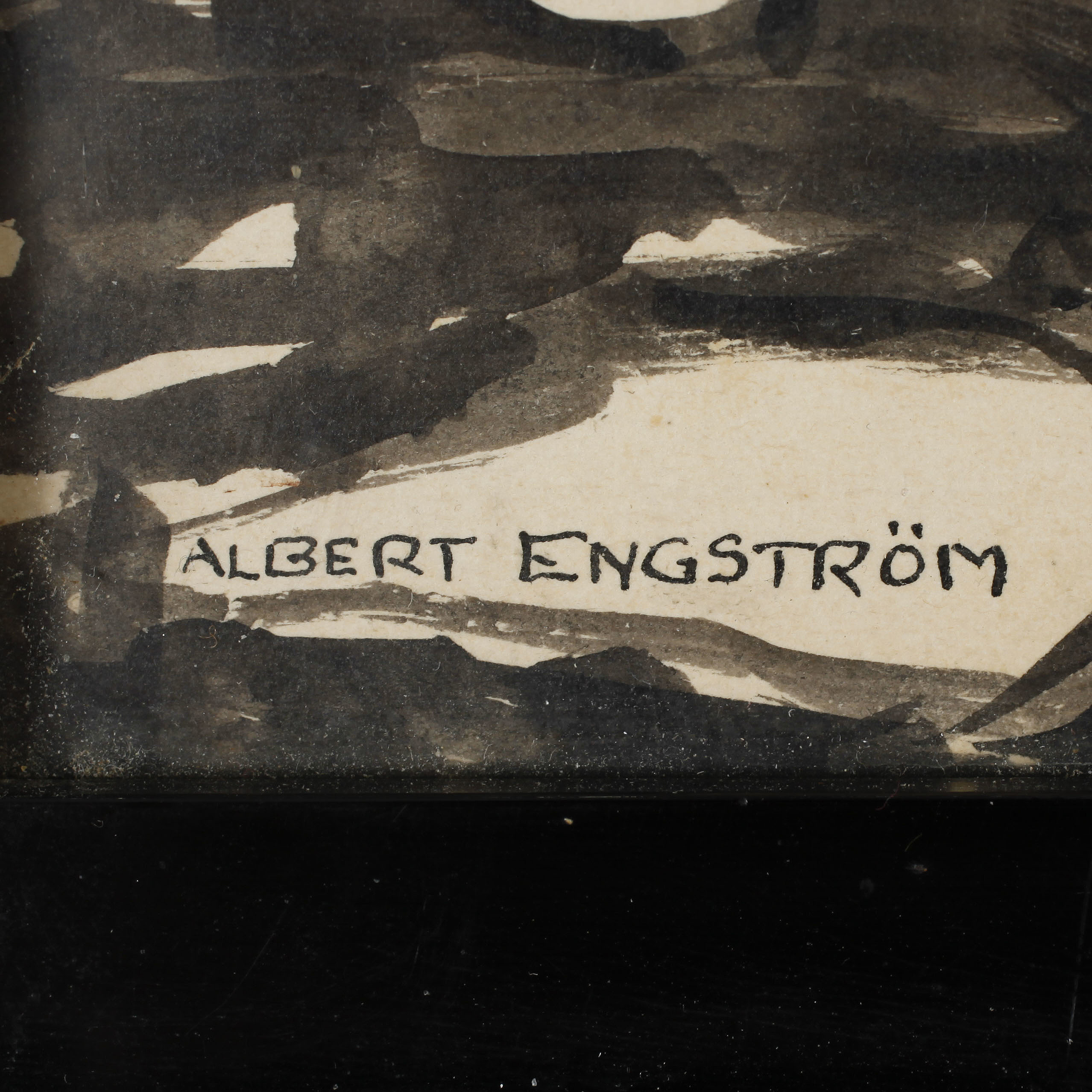 ALBERT ENGSTRÖM, teckning, signerad. - Bukowskis