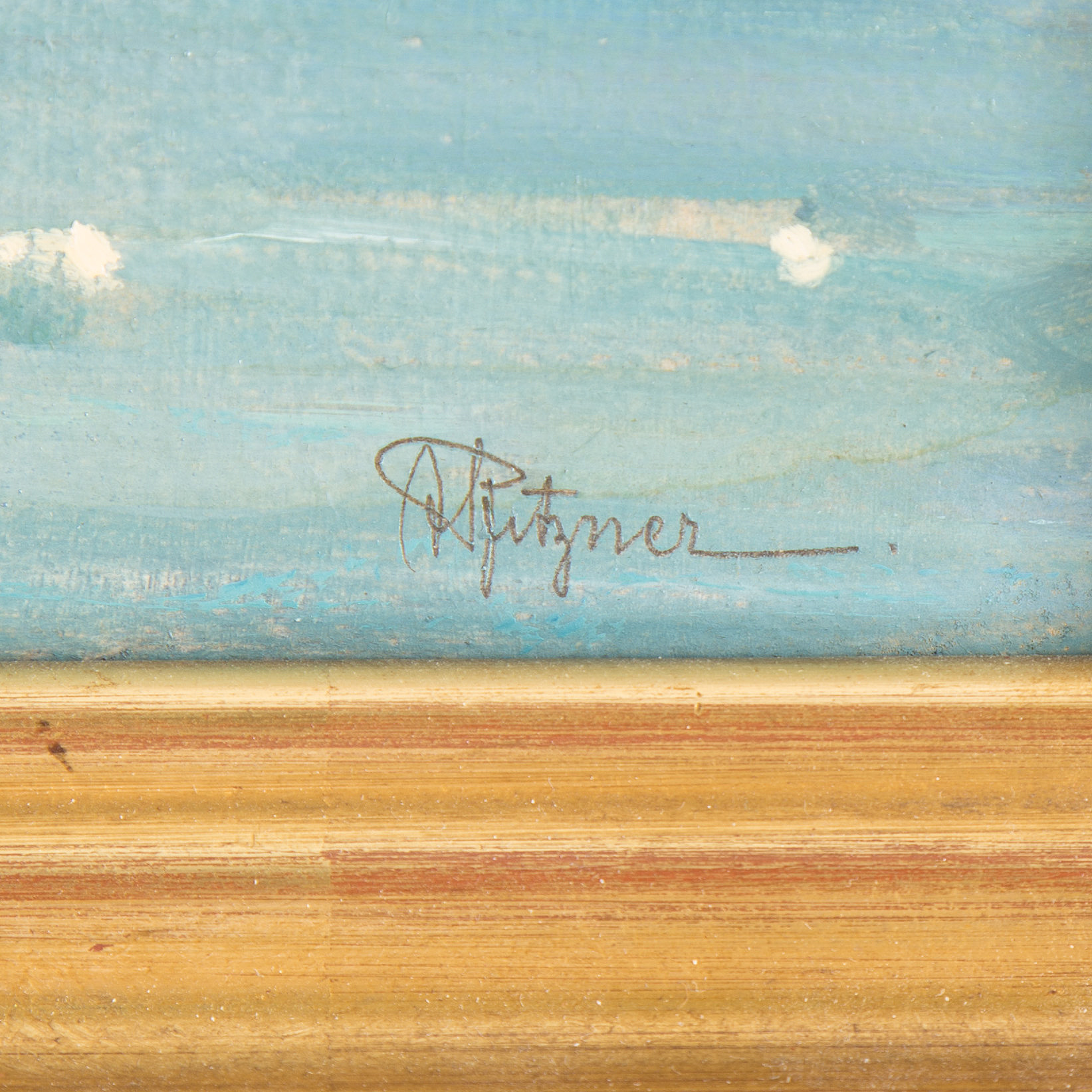 ALFRED PFITZNER, oil on board, signed. - Bukowskis