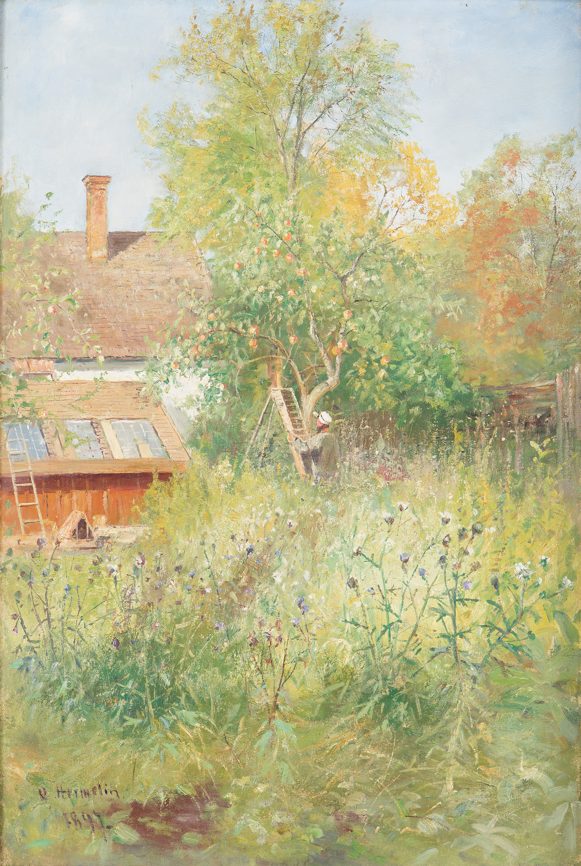 OLOF HERMELIN, an oil on canvas, signed and dated 1897. - Bukowskis