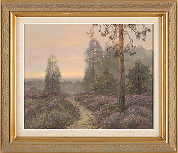 WIKTOR KORECKI, oil on canvas, signed. - Bukowskis