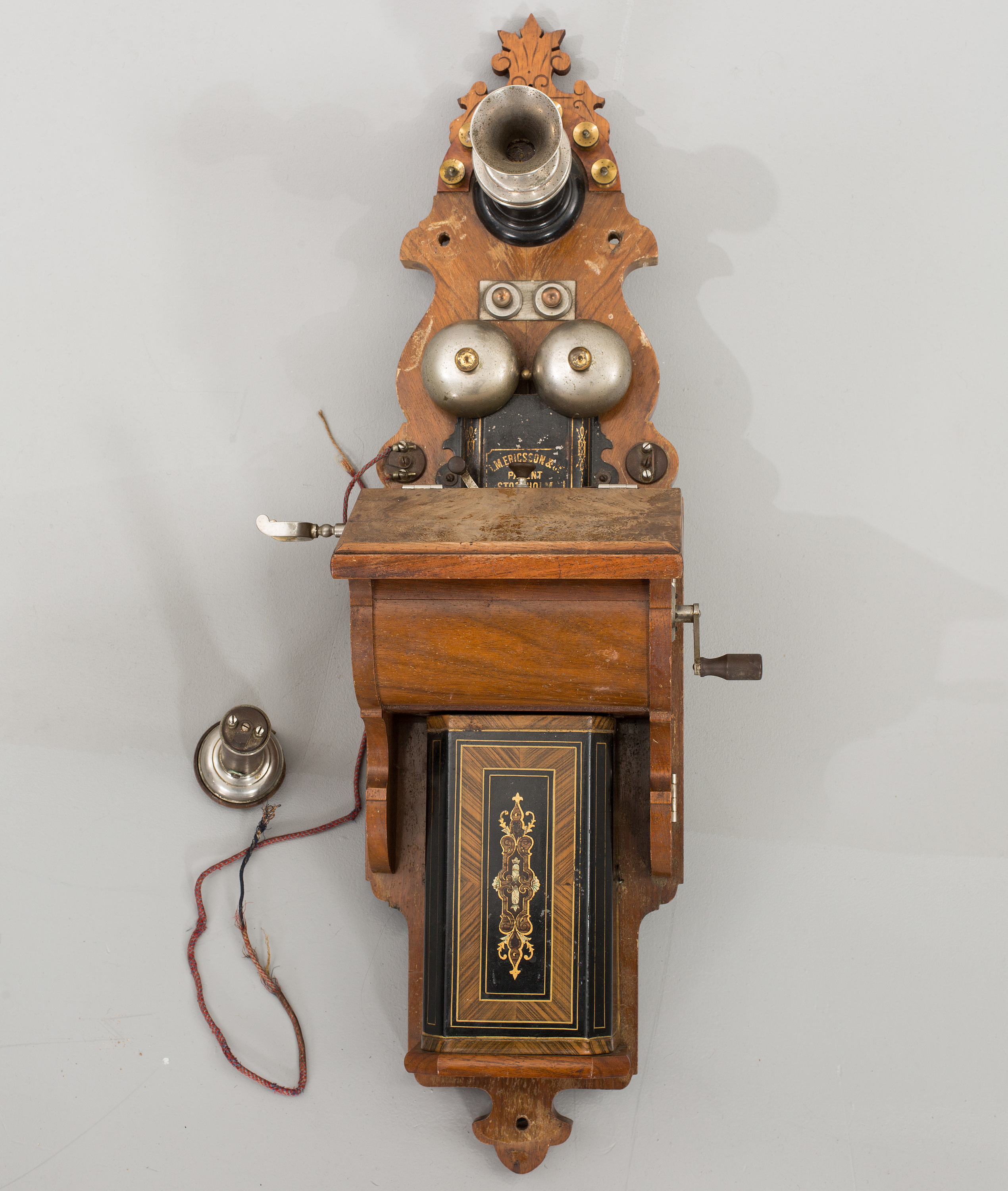A LM ERICSSON & Co Patent Stockholm. 1897. WALL PHONE. - Bukowskis