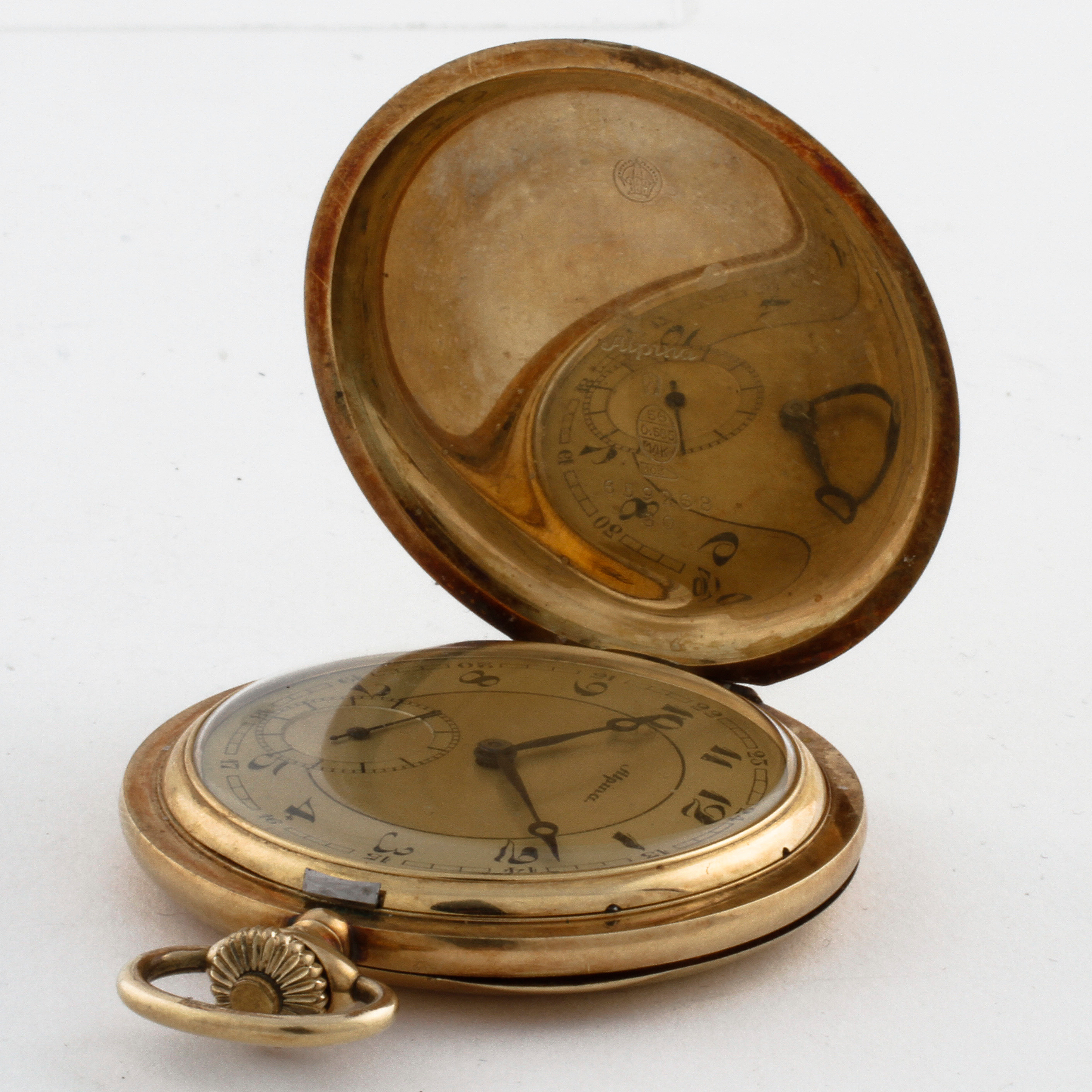 ALPINA, pocket watch, savonett, 53 mm, - Bukowskis