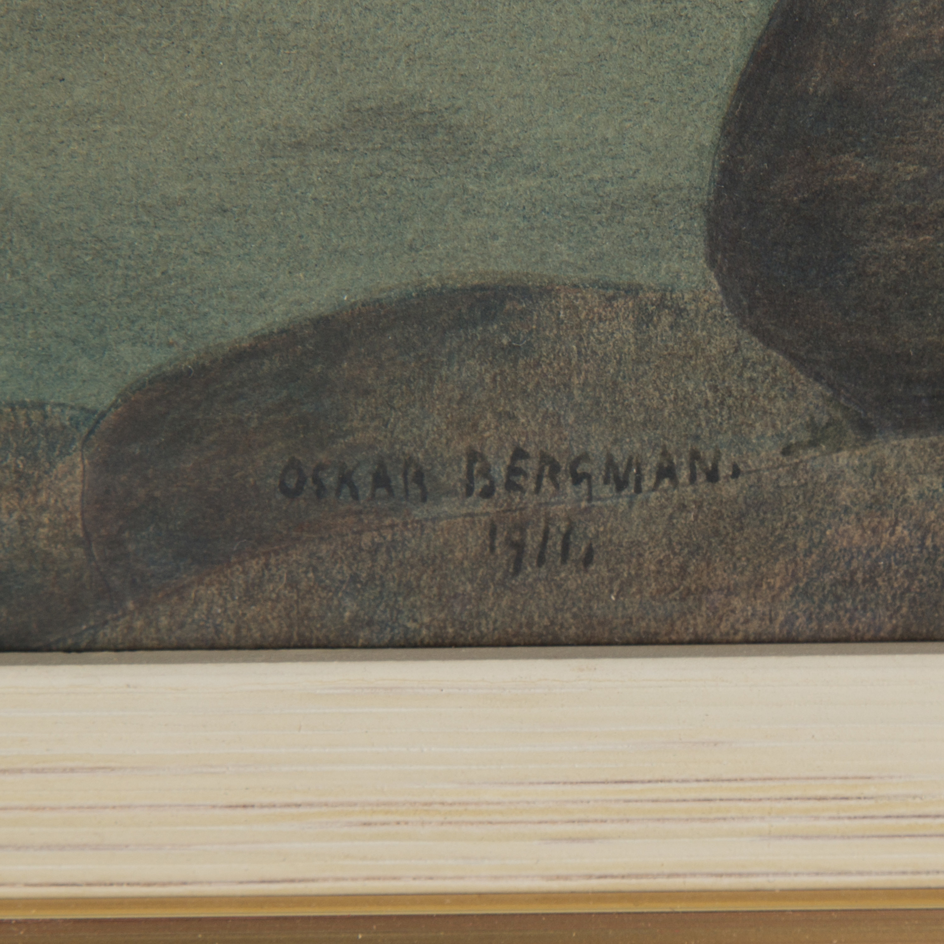 OSKAR BERGMAN, mixed media, signed and dated 1911. - Bukowskis