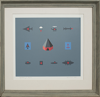 KG NILSON, colour lithographe, signed and numbered 90/150, dated 2001 ...
