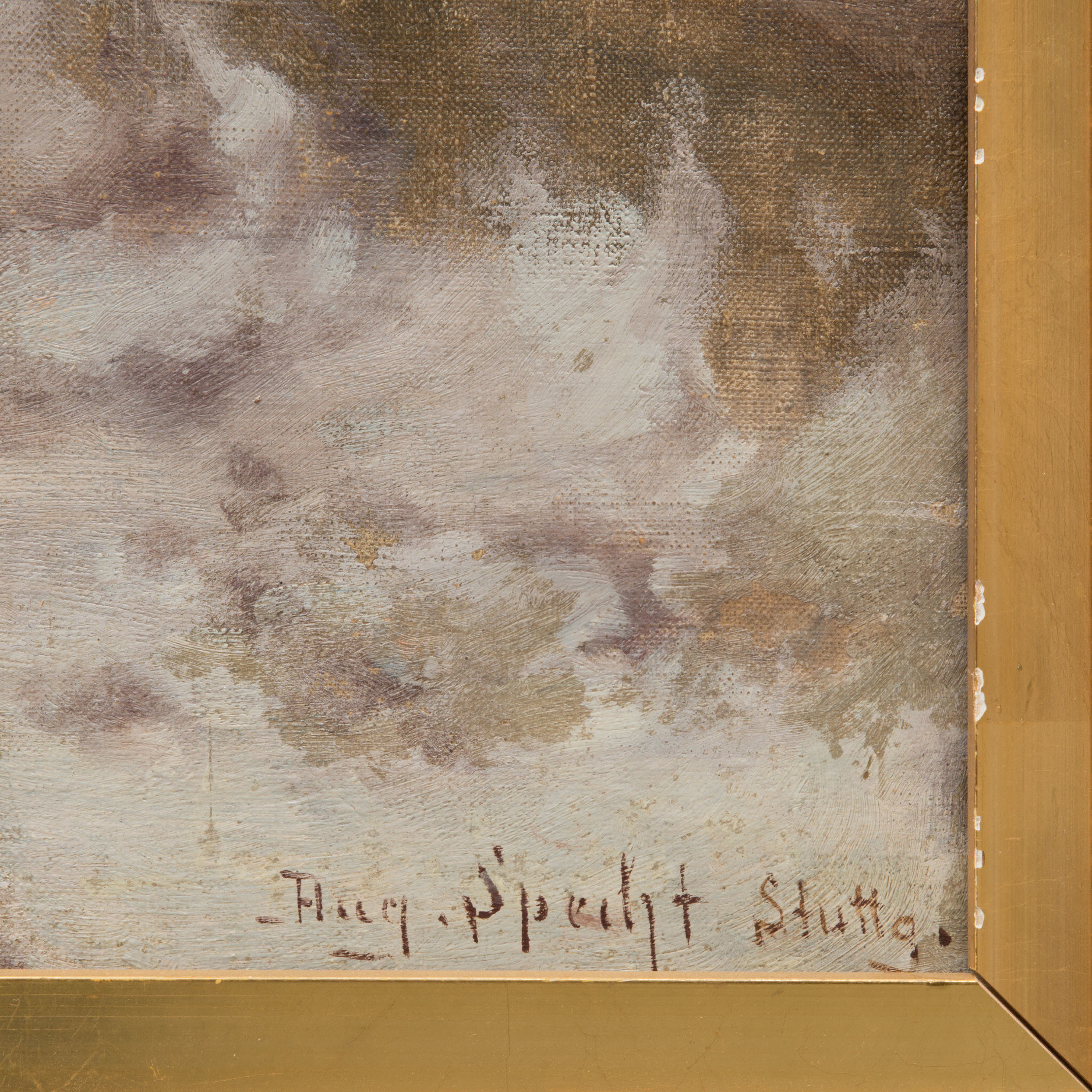 AUGUST SPECHT, oil on canvas, signed. - Bukowskis