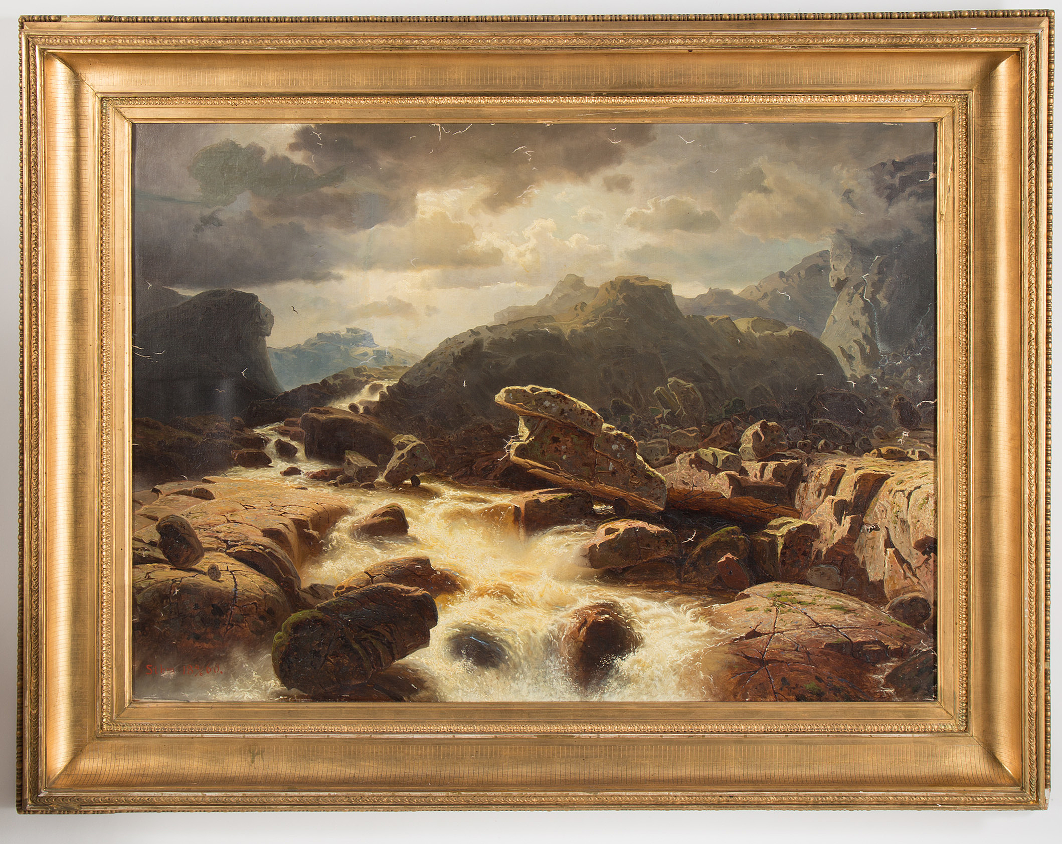MARCUS LARSON, efter, olja på duk, signerad STHM, daterad 1860. - Bukowskis