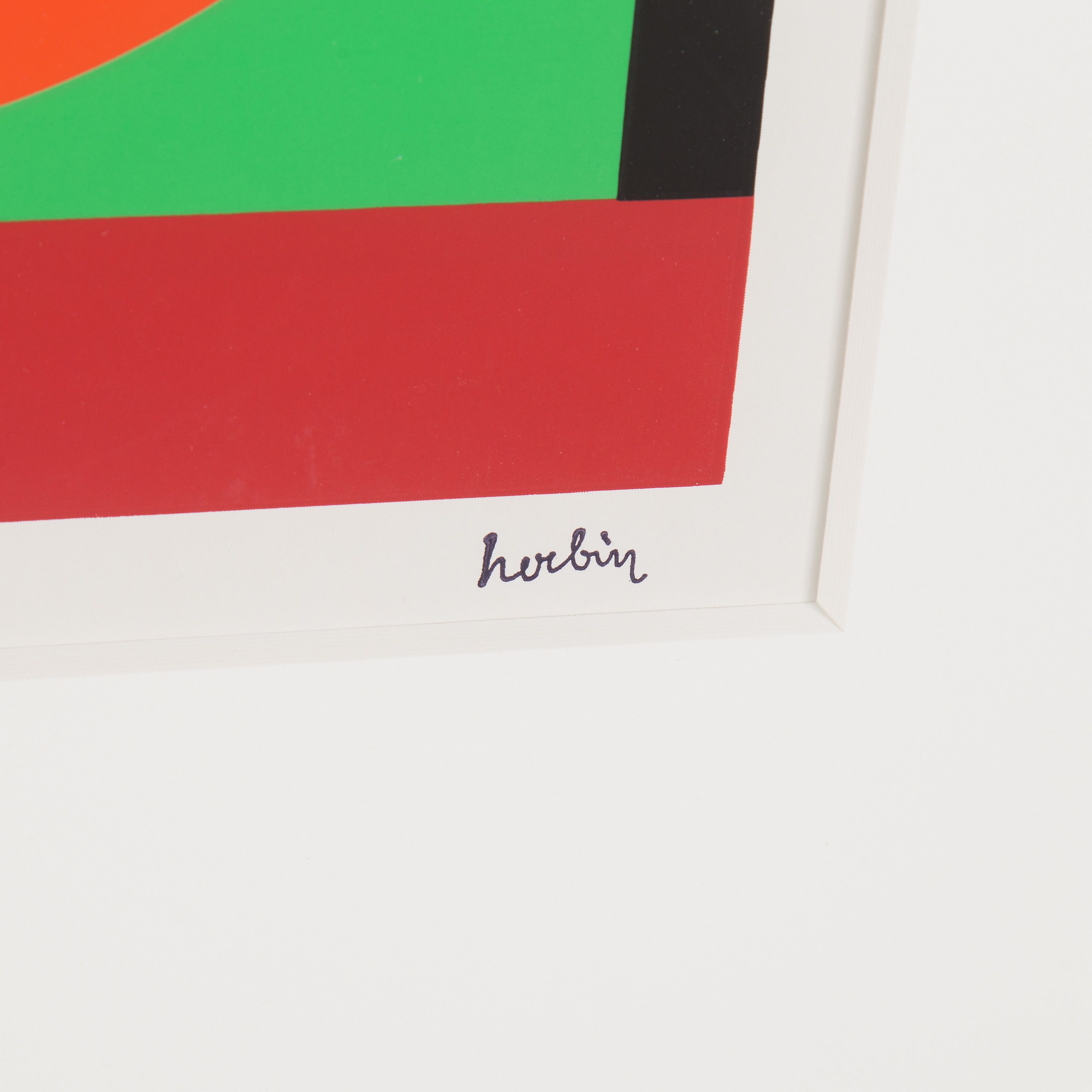 AUGUSTE HERBIN, colour silkscreen, signed herbin and numbered 112/150 ...