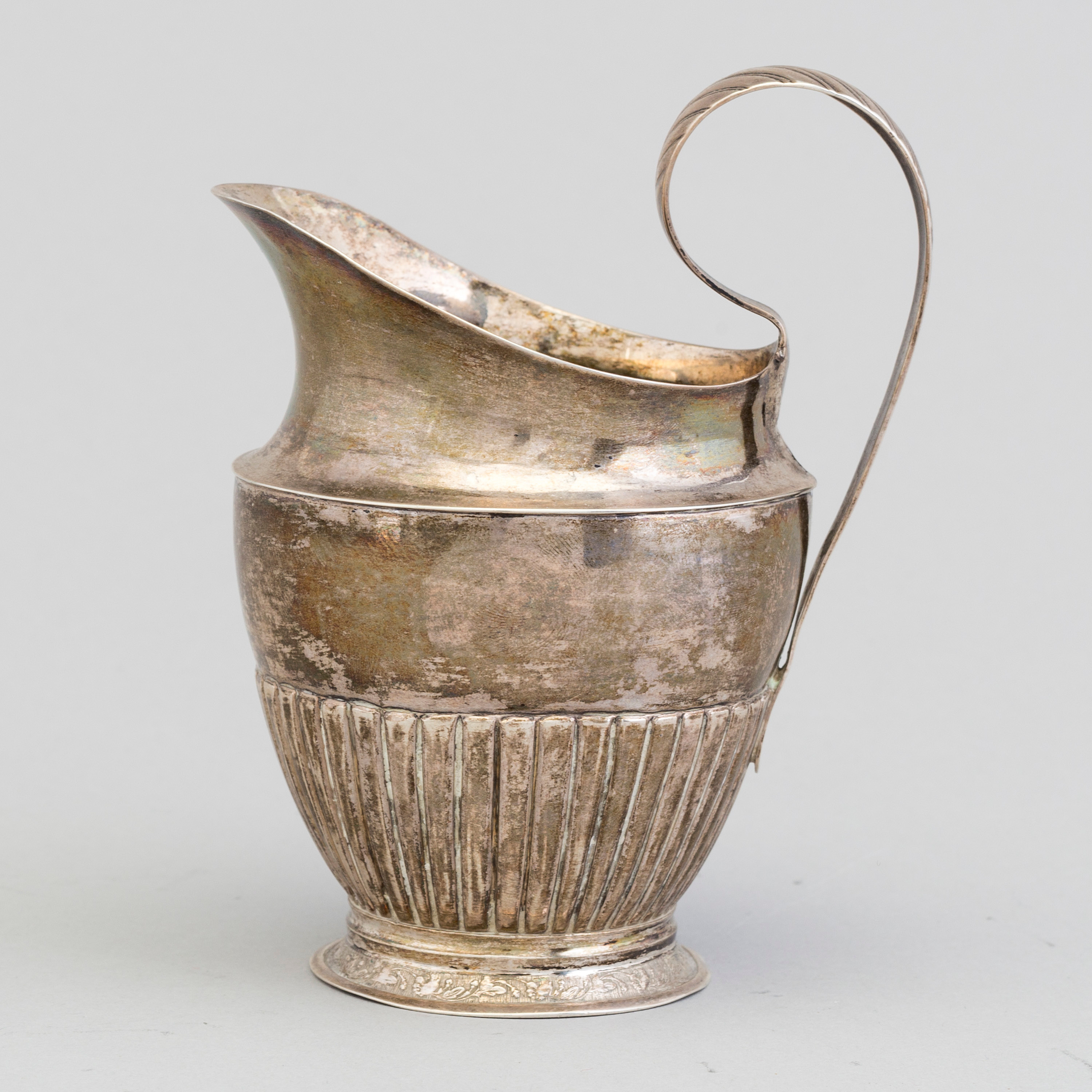 JOHAN SANDSTRÖM gräddkanna silver Enköping 1833 empire, vikt ca 92,5 ...