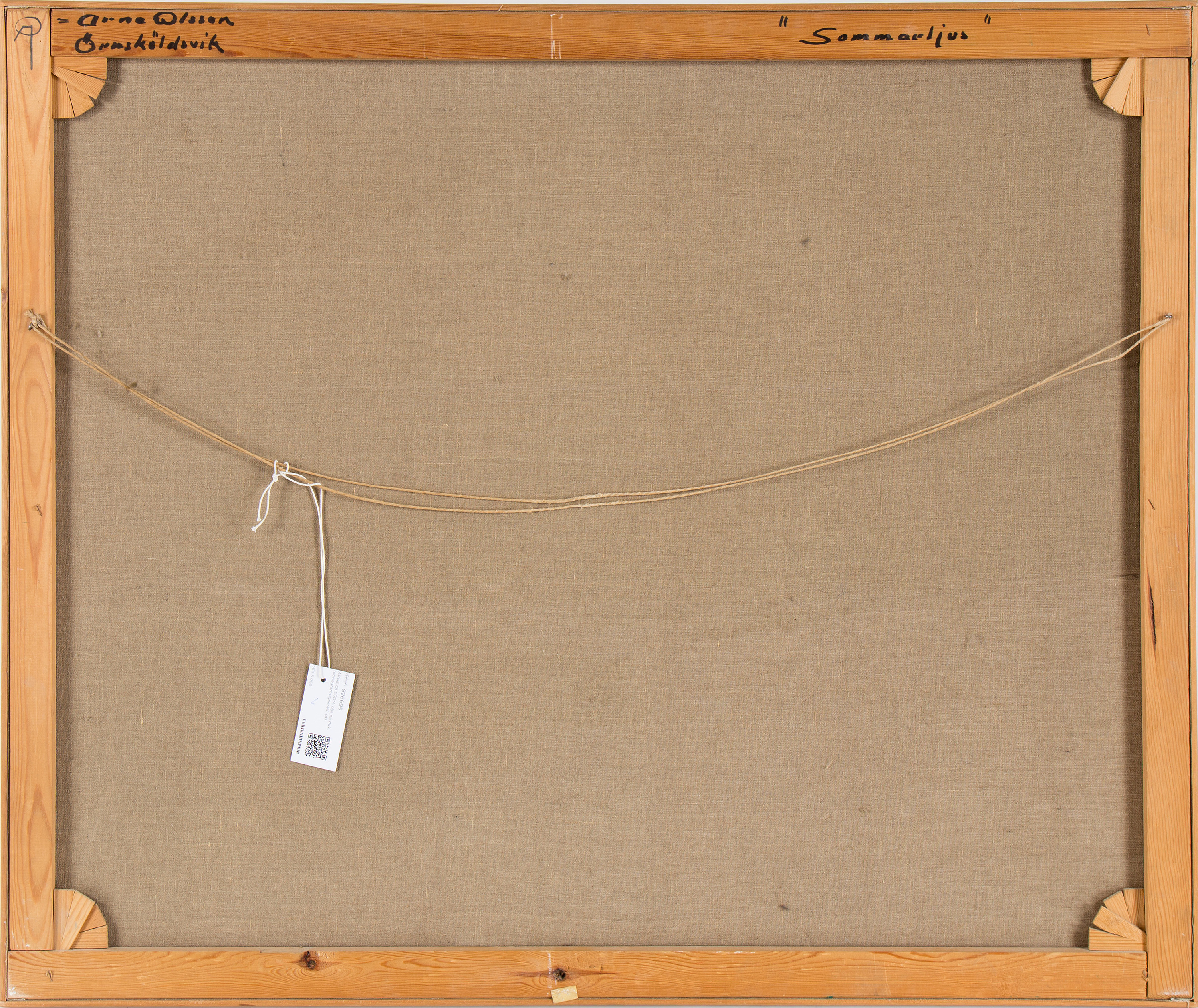 ARNE OLSSON, olja på duk, monogramsignerad. - Bukowskis