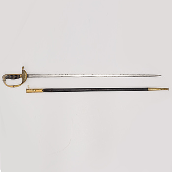 SWORD, blade stamped WK & C, Solingen, Germany. - Bukowskis