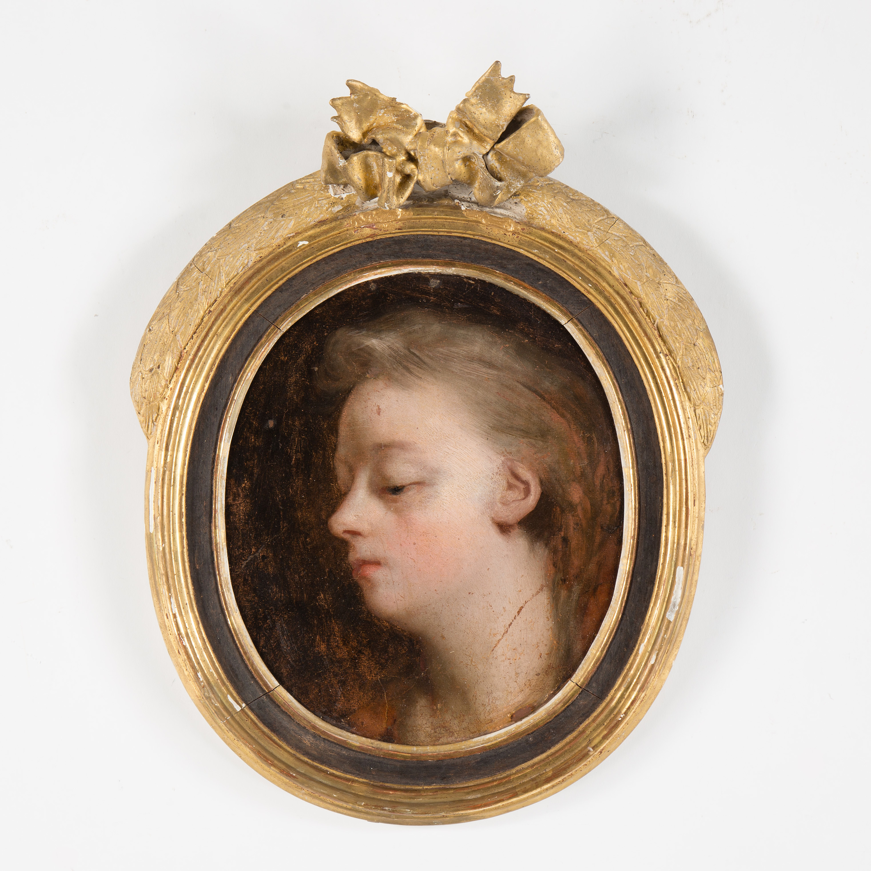 UNKNOWN ARTIST, oil on pannel, sined, 18/19th century. - Bukowskis