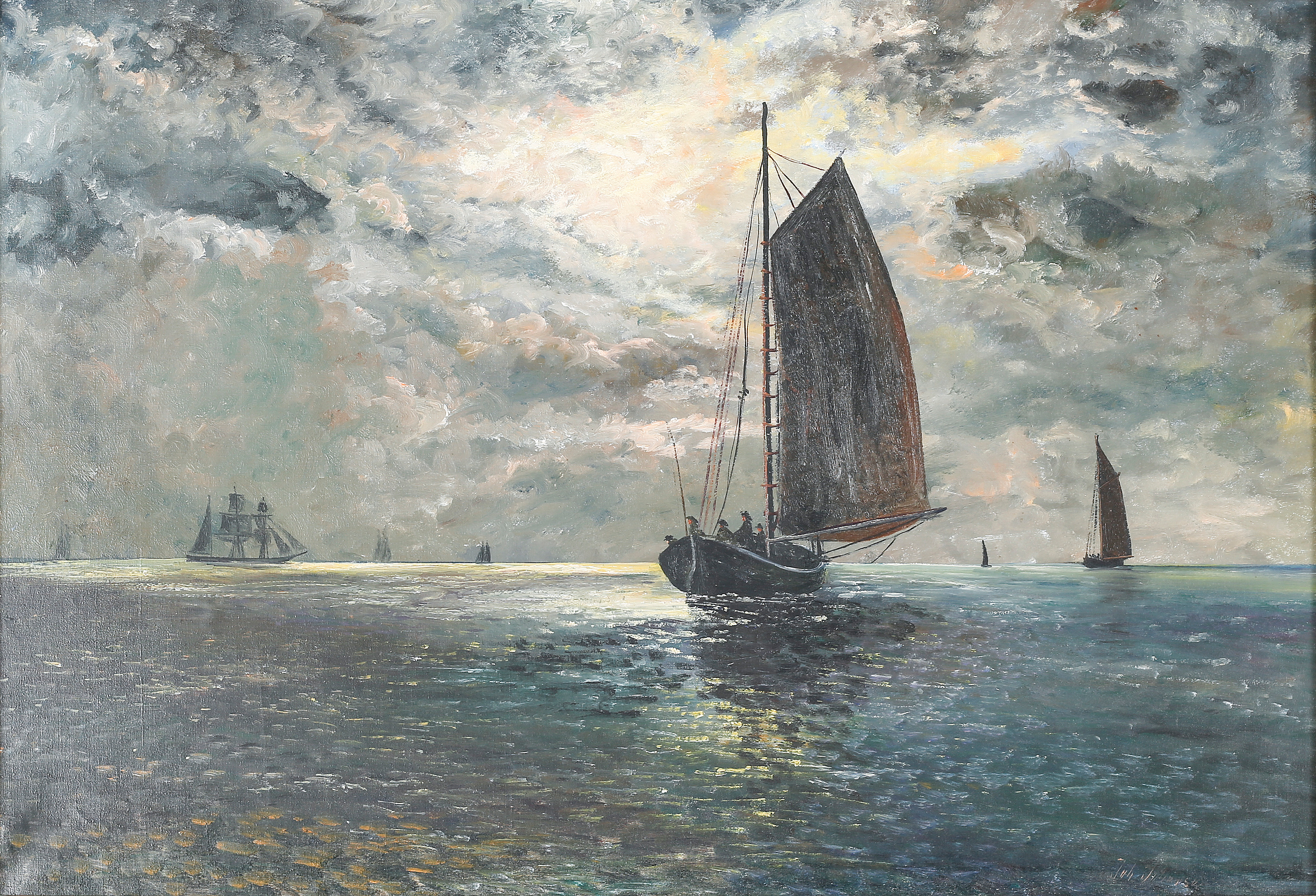 JOHAN JOHANSON, oil on canvas, signed. - Bukowskis