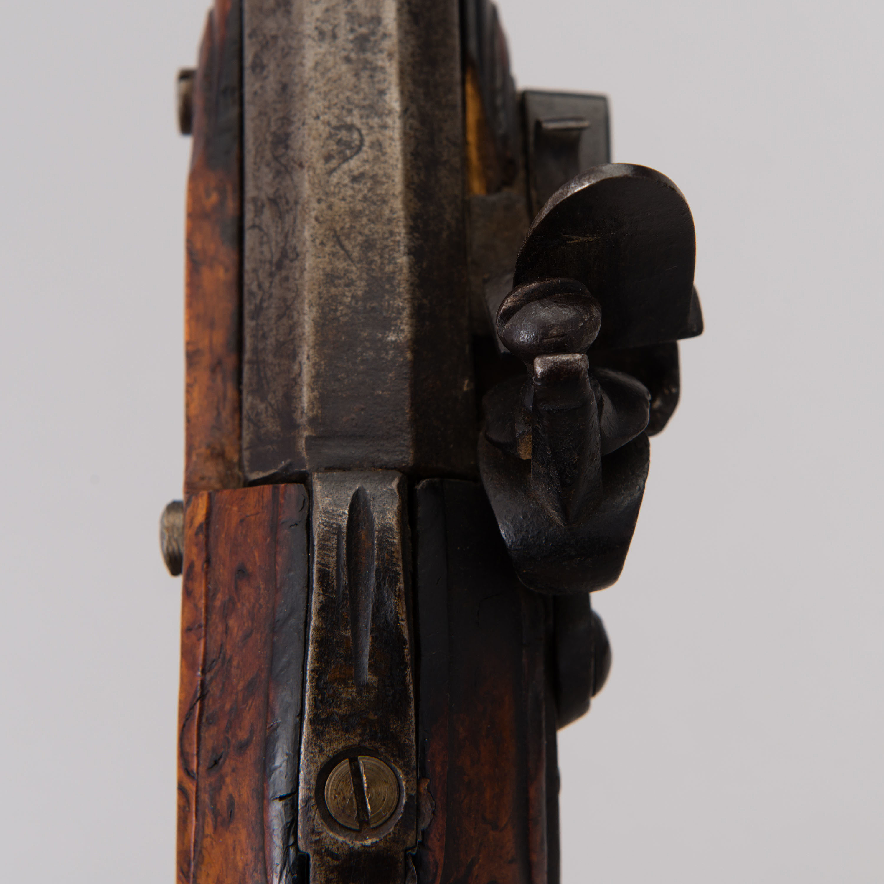 PERCUSSION LOCK PISTOL, 1850s. FLINTLOCK PISTOL, Örebro, Sweden, c ...