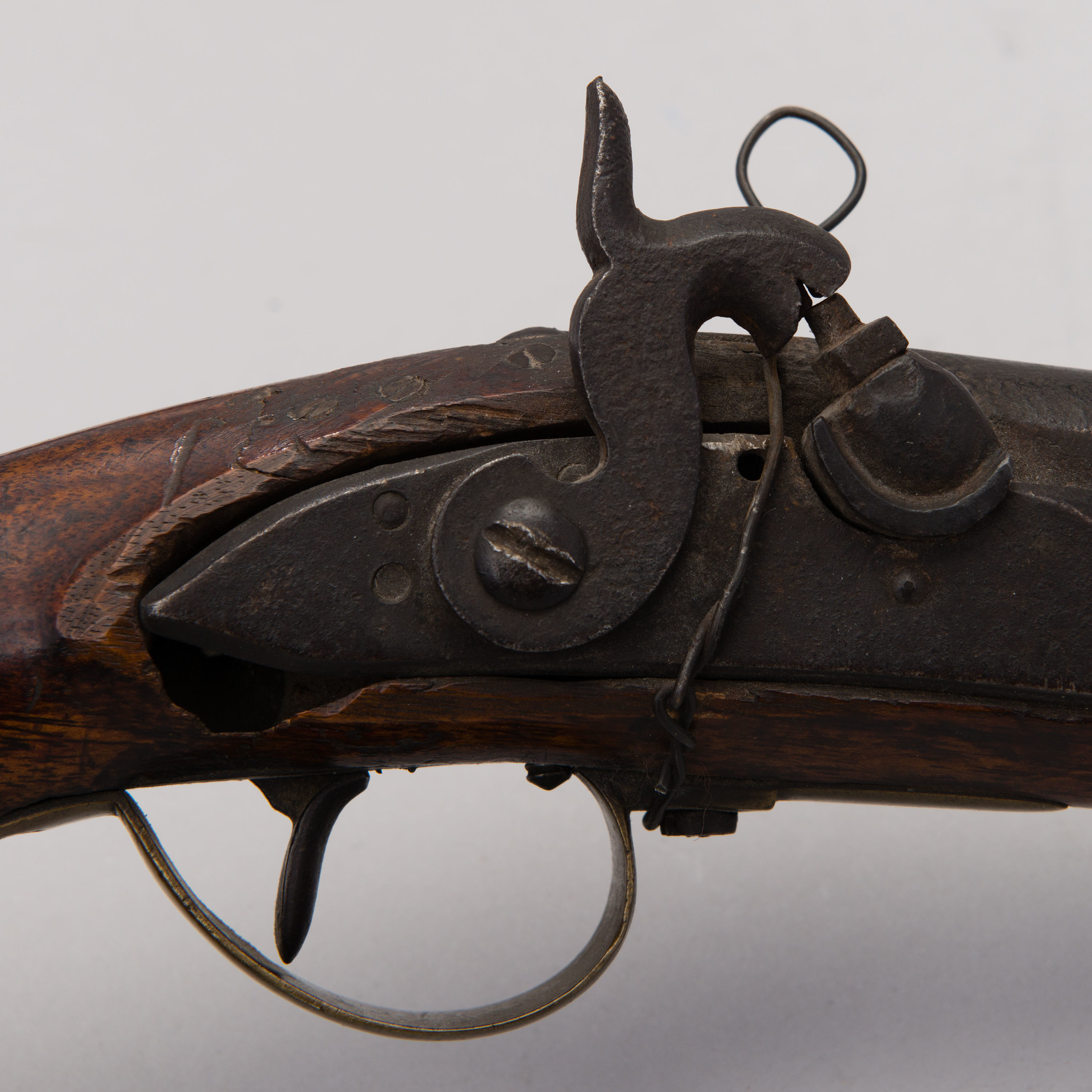 PERCUSSION LOCK PISTOL, 1850s. FLINTLOCK PISTOL, Örebro, Sweden, c ...