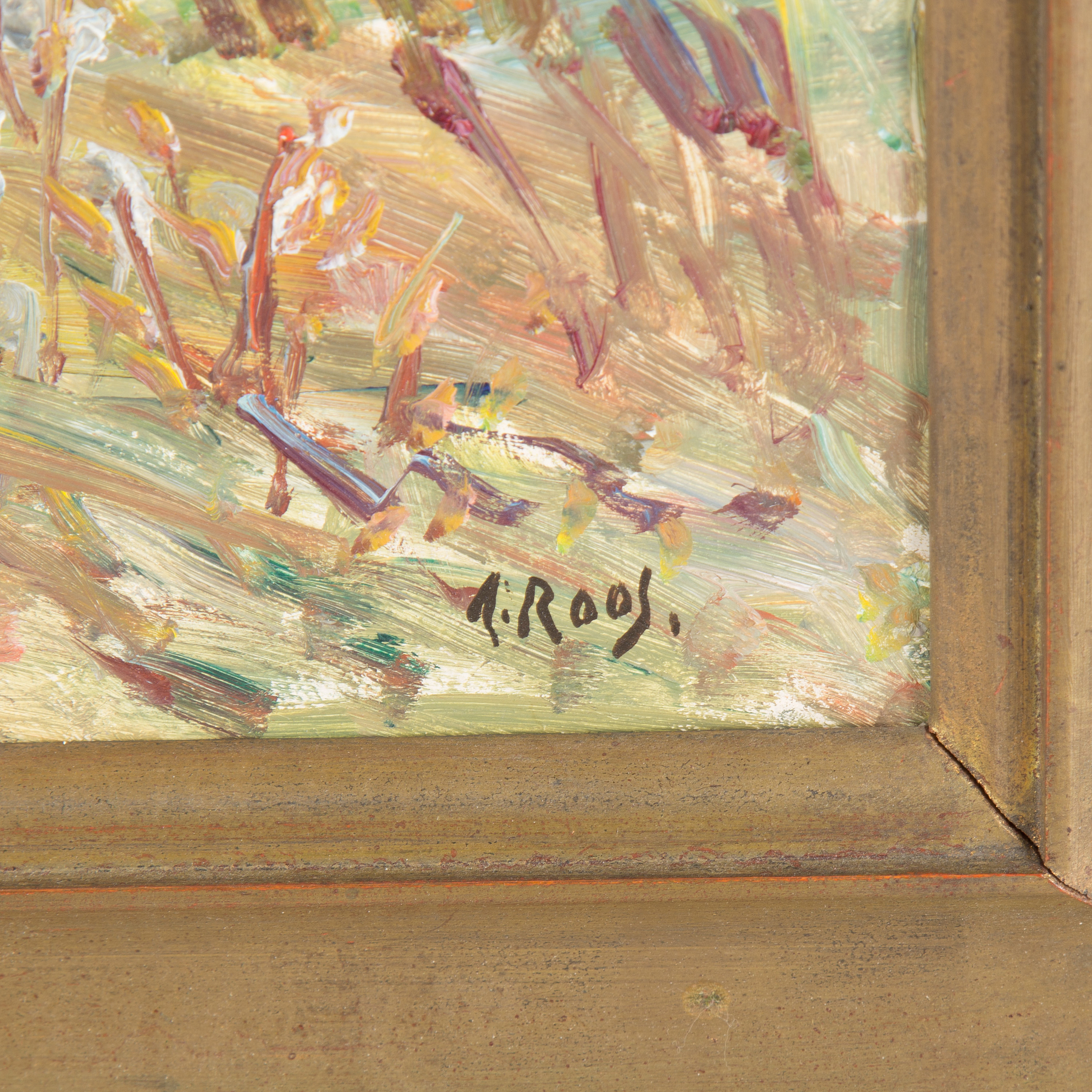 ALEXANDER ROOS, olja på pannå, signerad A. Roos. - Bukowskis