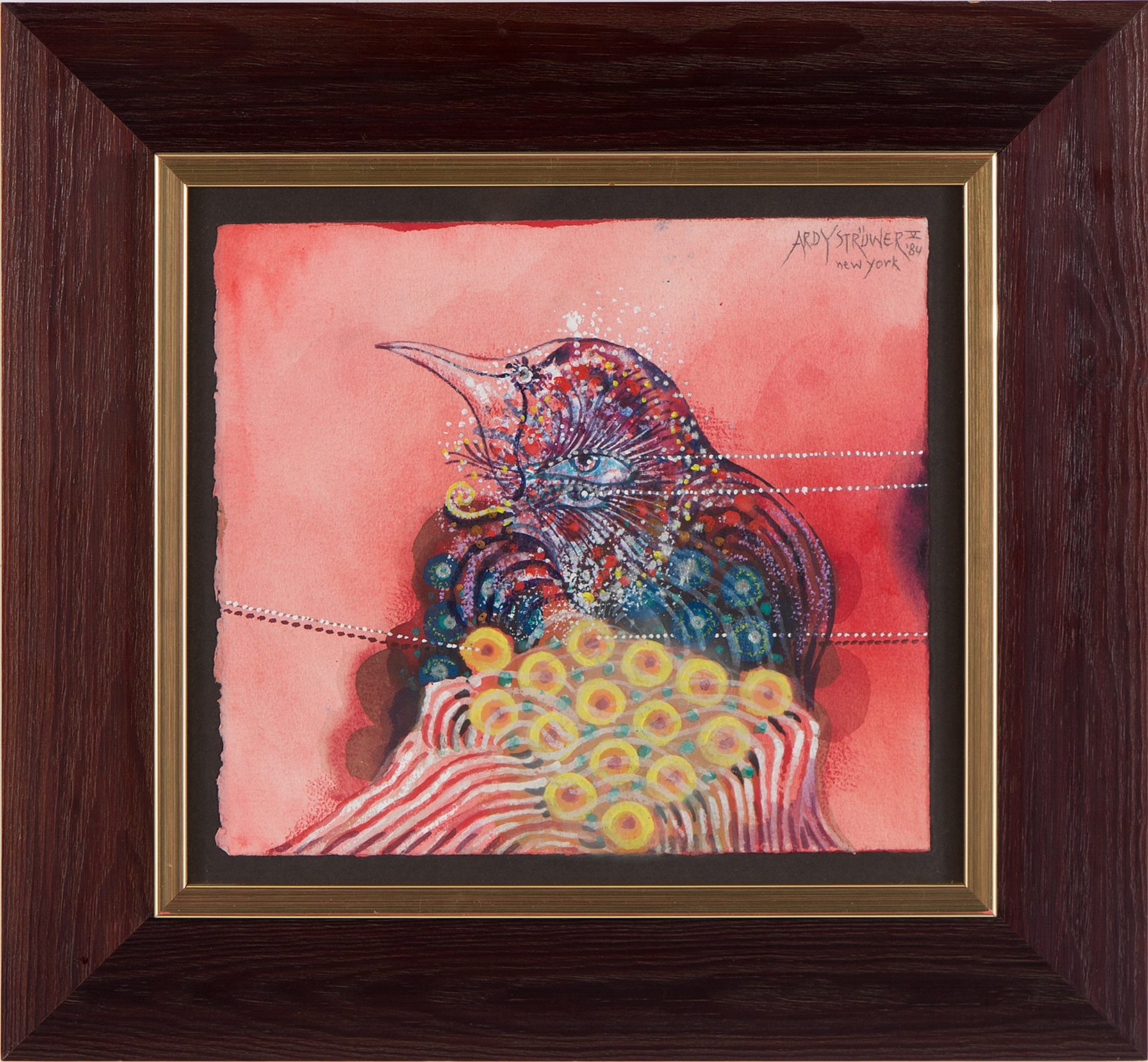ARDY STRÜWER, blandteknik, signerad samt daterad -84 New York. - Bukowskis
