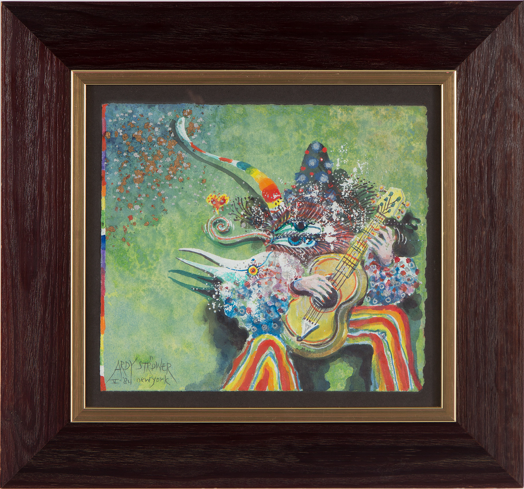 ARDY STRÜWER, mixed media, signed and dated -84 New York. - Bukowskis