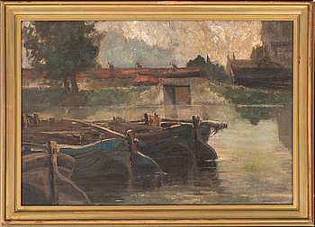 ADRIAN STOKES, oil on canvas, signed. - Bukowskis