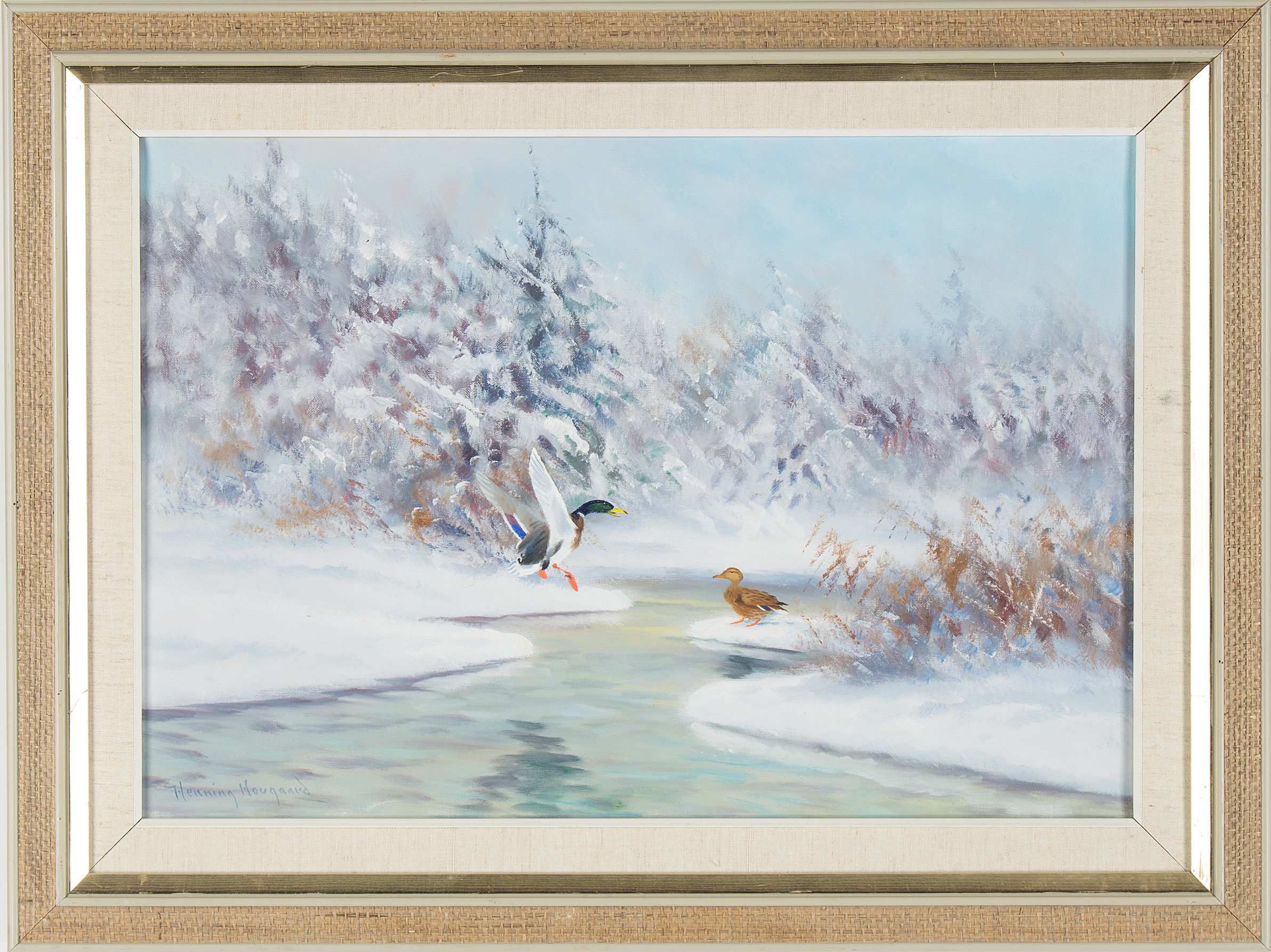 HENNING HOUGAARD, oil on canvas, signed. - Bukowskis