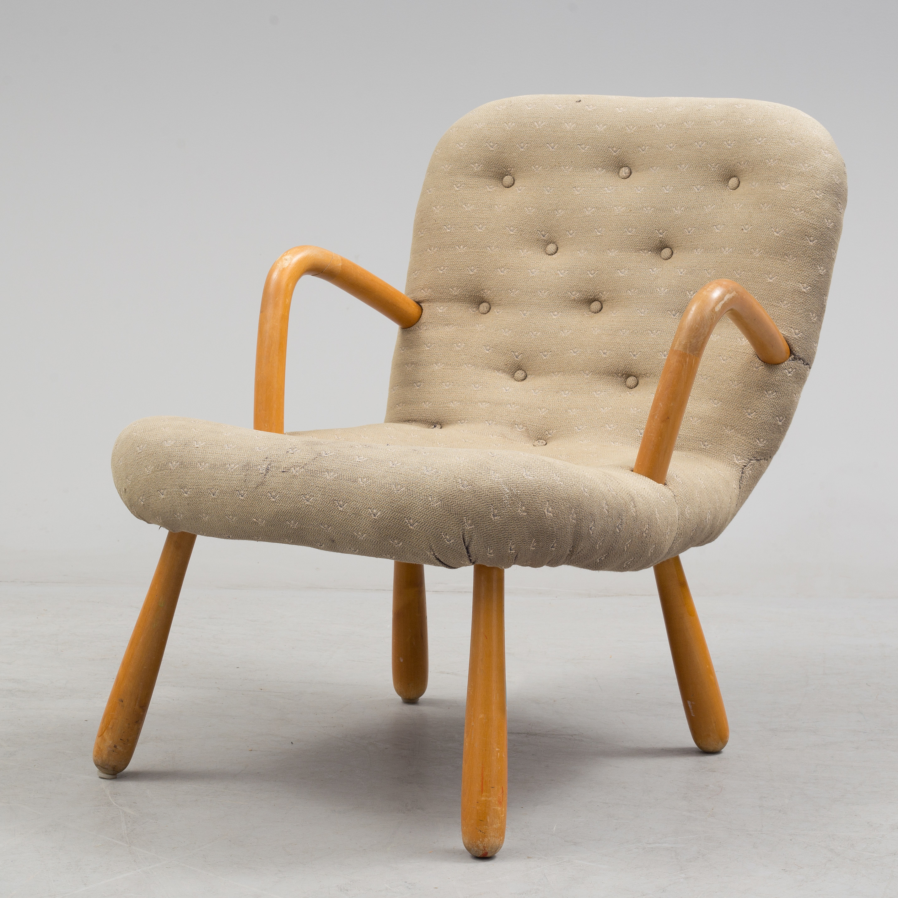 PHILIP ARCTANDER, tillskriven, fåtölj, "Clam Chair" / "Muslinge", 1940/ ...